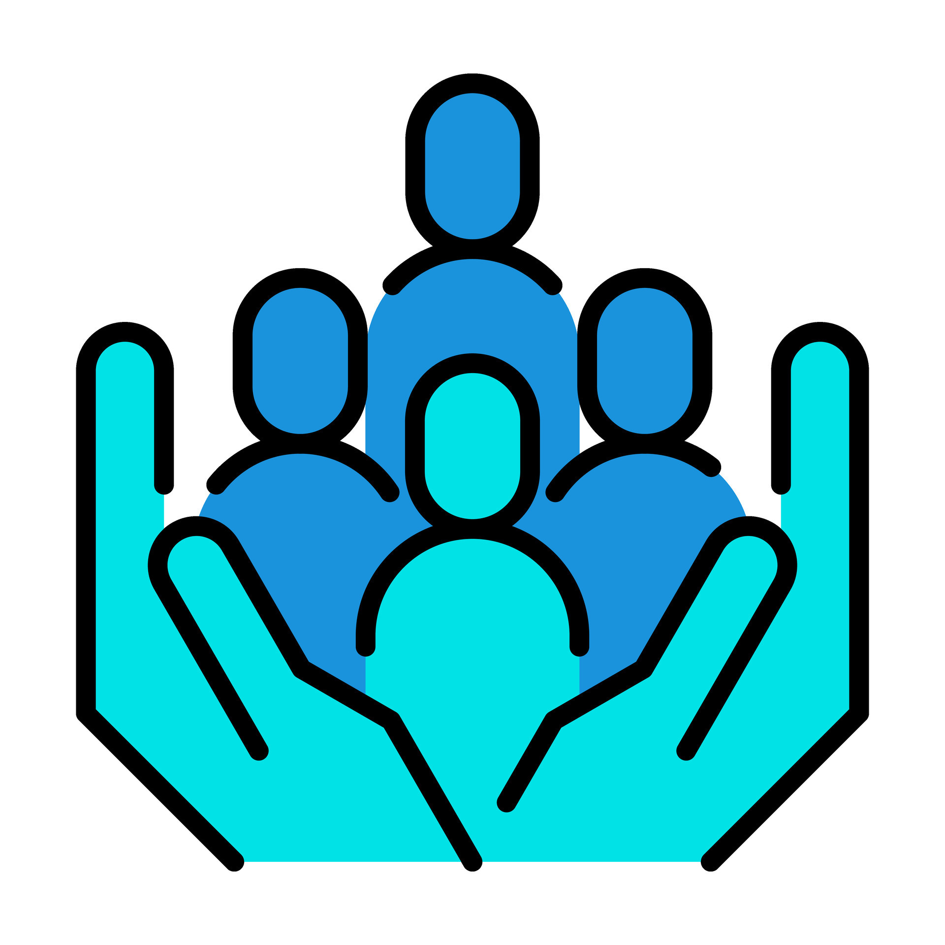 People group Outline Blue Icon Button Logo Community support Design ... People group Outline Blue Icon Button Logo Community support Design ...