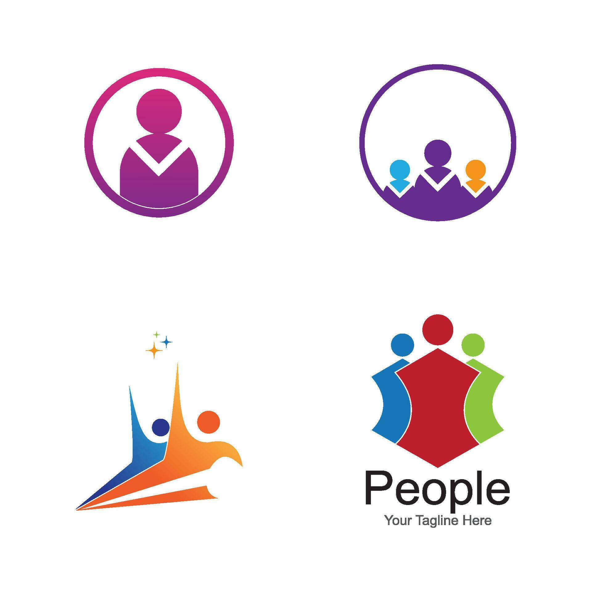 vector logo de personas 25560851 Vector en Vecteezy