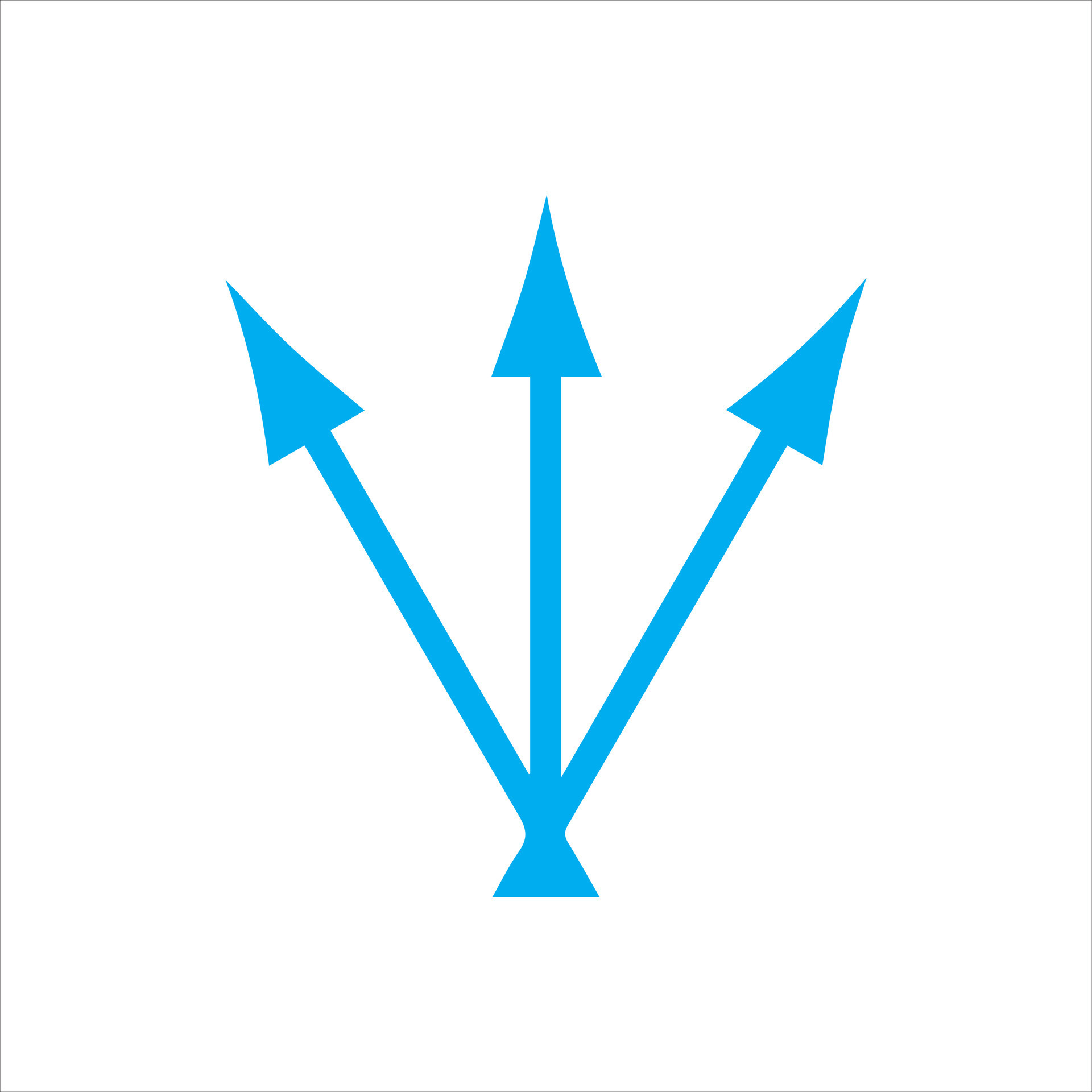 Tripple Right Arrow With Minimal Concept Designtriple Arrow Icon Right Direction Road Pointer