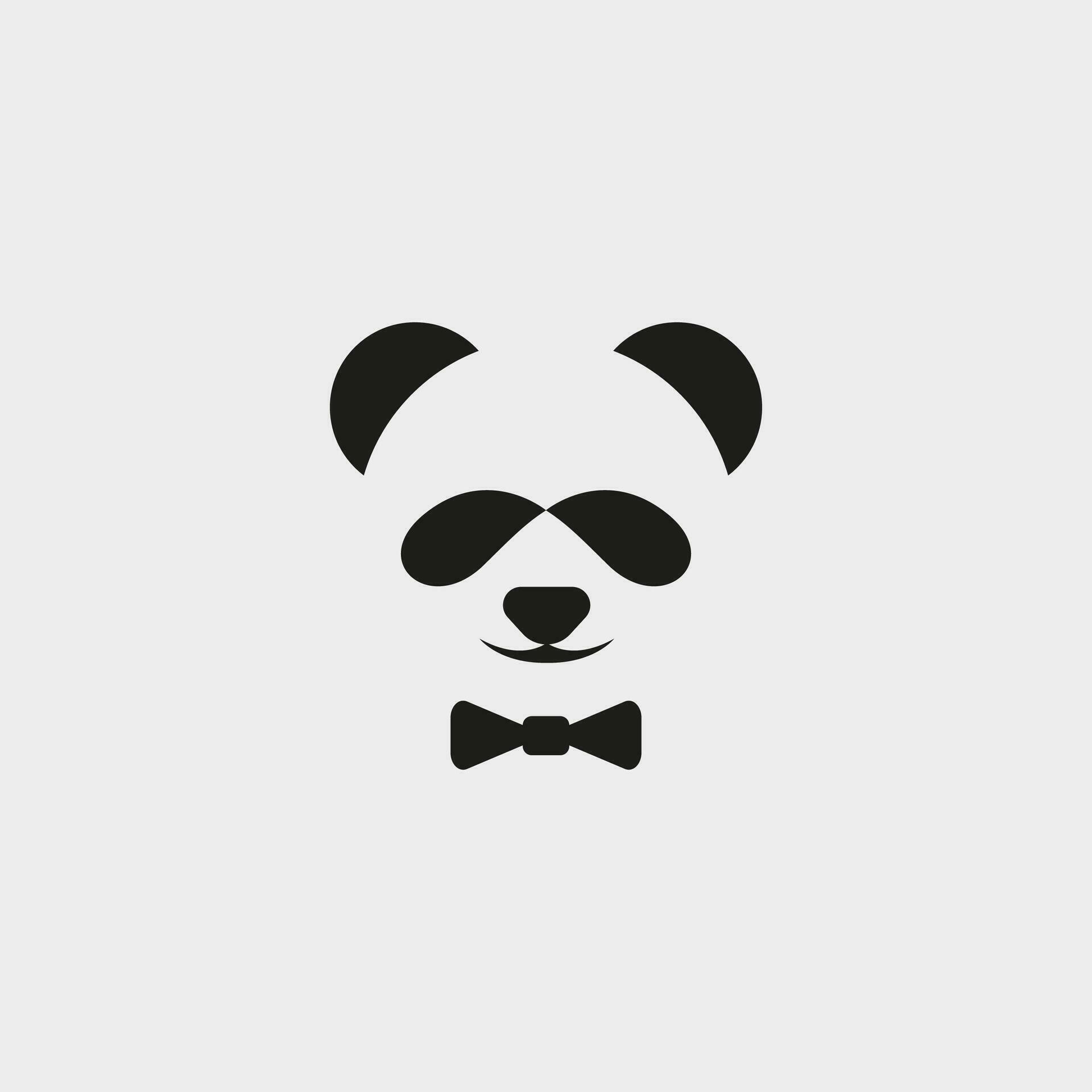 Cool Panda logo design vector simple and modern 25562073 Vector Art at ...