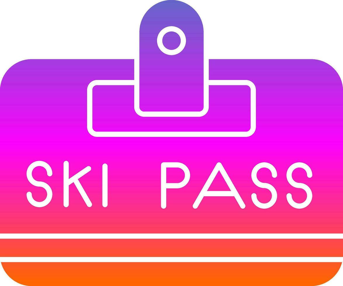 Ski Pass Vector Icon Design 25575986 Vector Art At Vecteezy