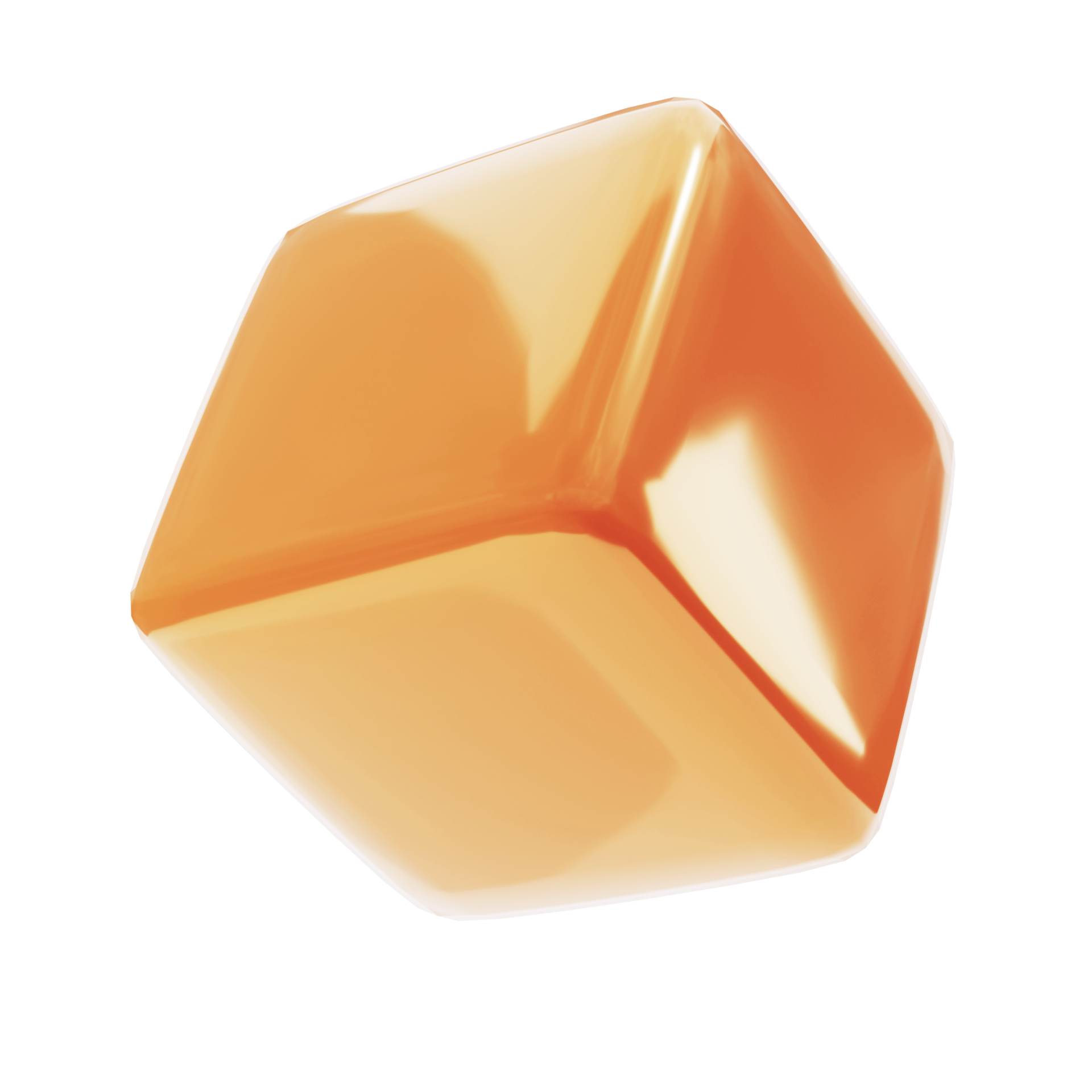 3d quadra objeto dourado cubo abstrato geométrico forma. realista lustroso ouro luxo modelo ...