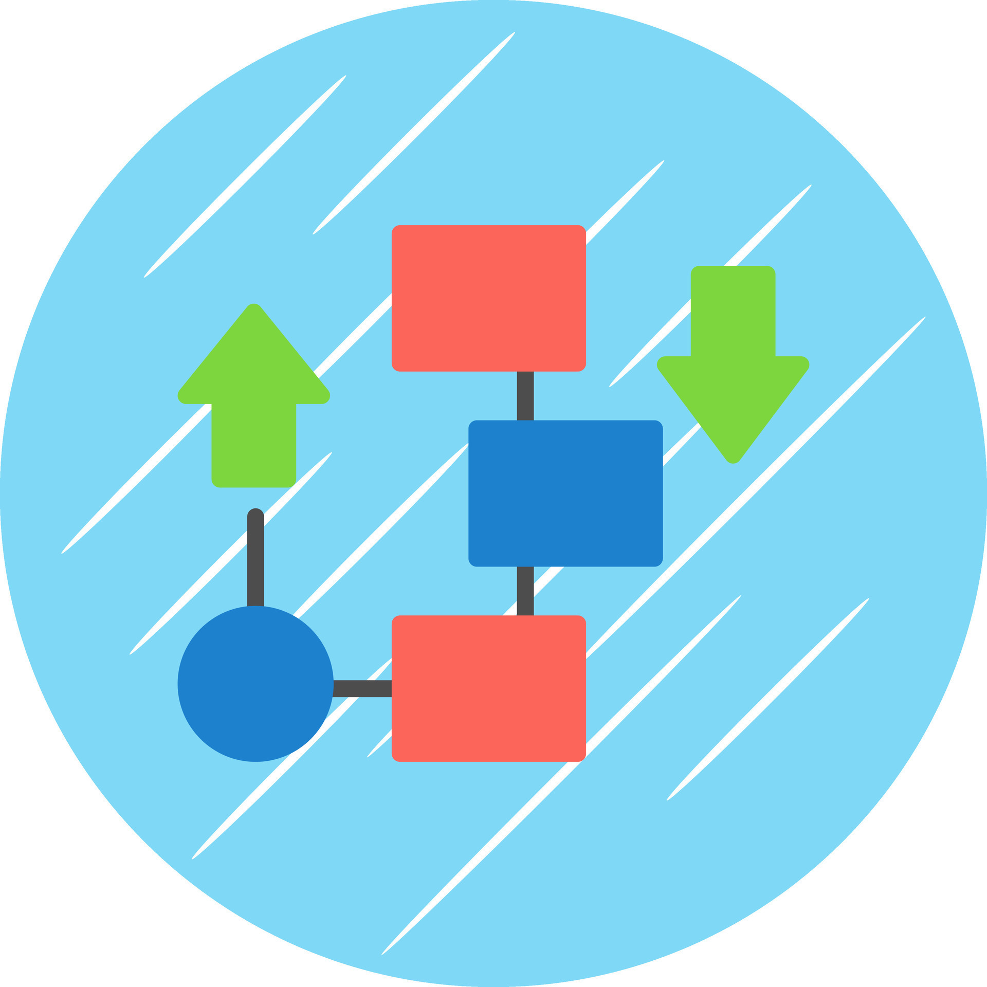 Flow diagram Vector Icon Design 25591320 Vector Art at Vecteezy
