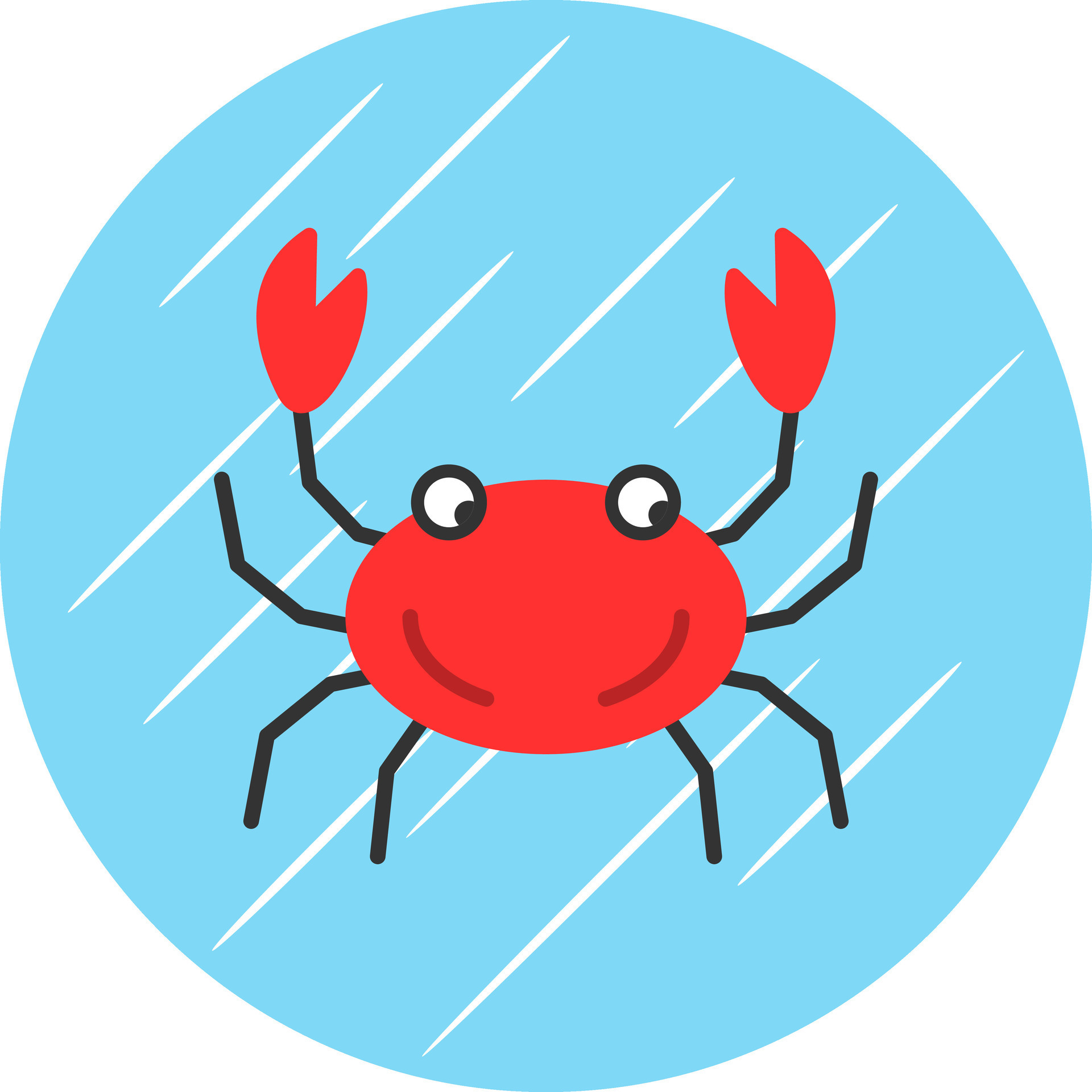 Crab Vector Icon Design 25599529 Vector Art At Vecteezy