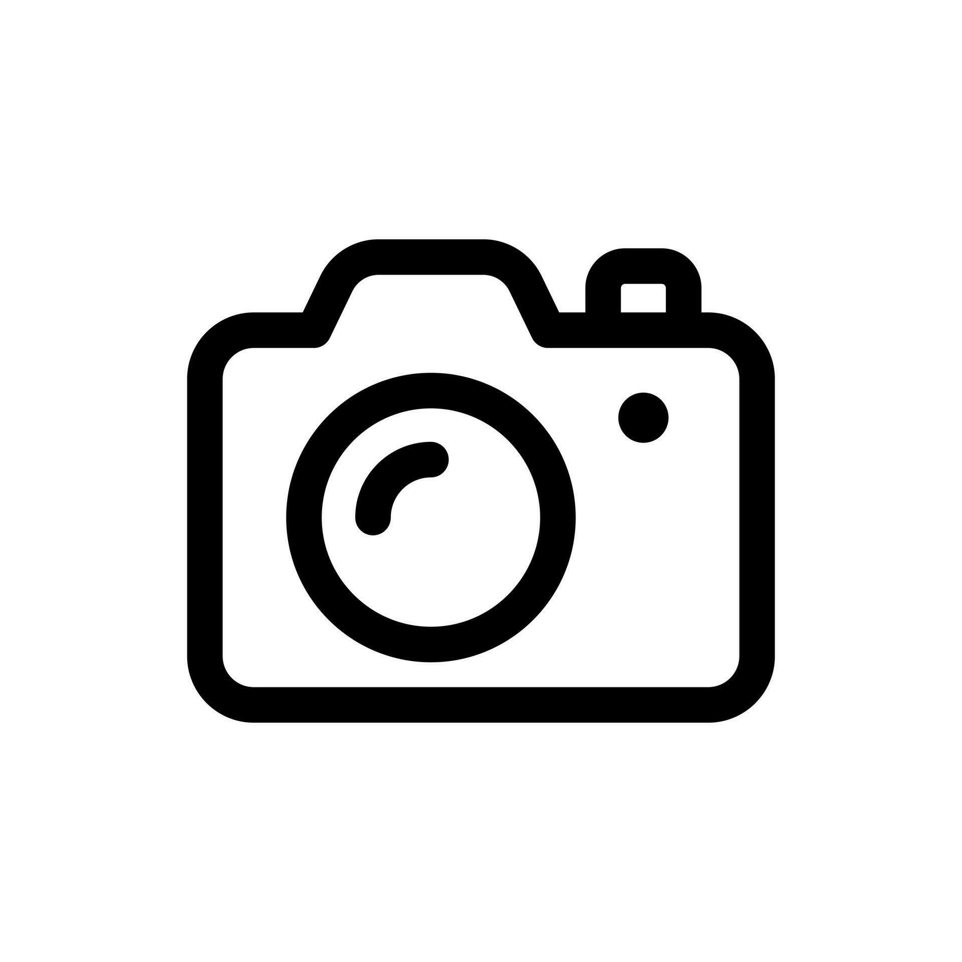 Simple Camera icon. The icon can be used for websites, print templates ...