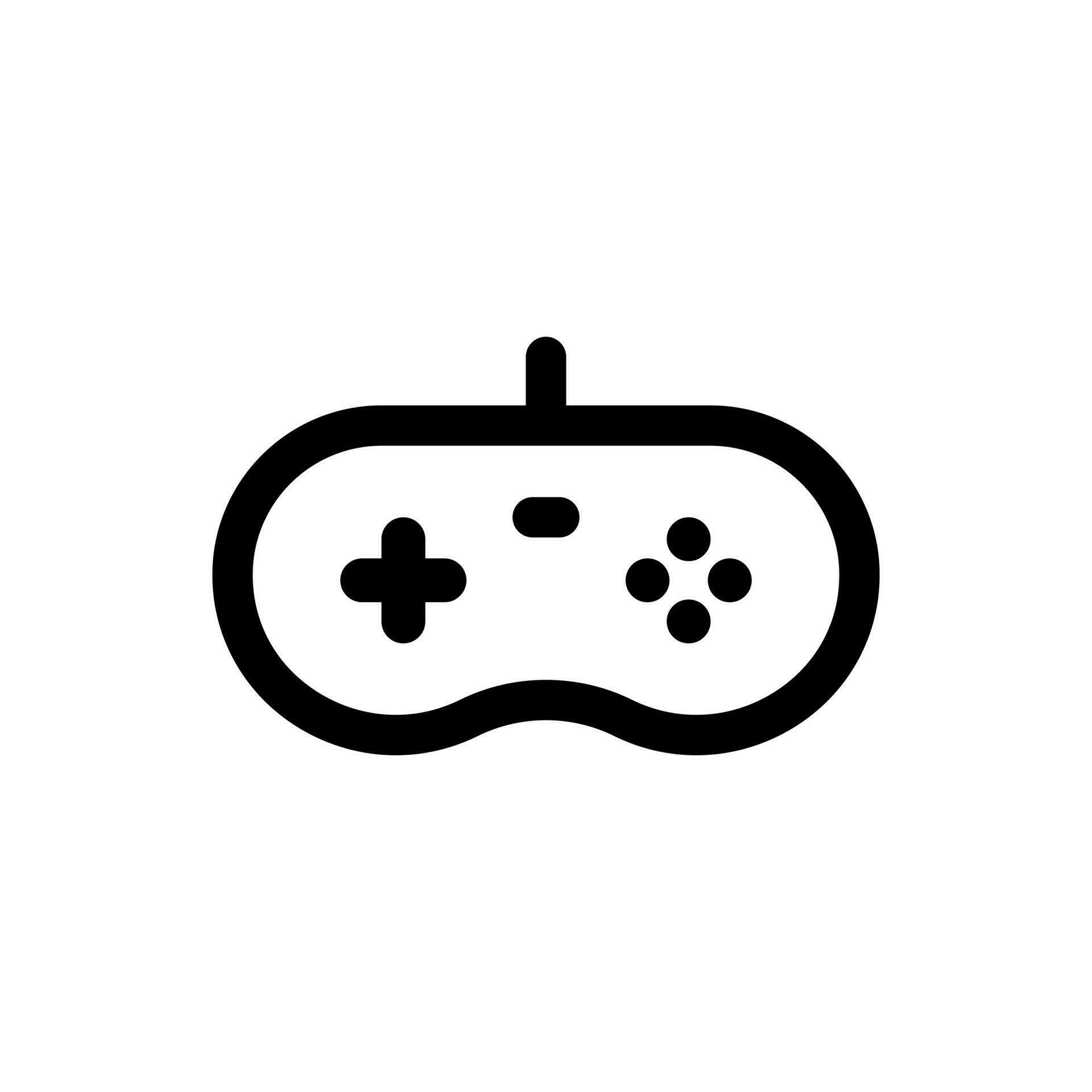 Simple Game Controller icon. The icon can be used for websites, print ...
