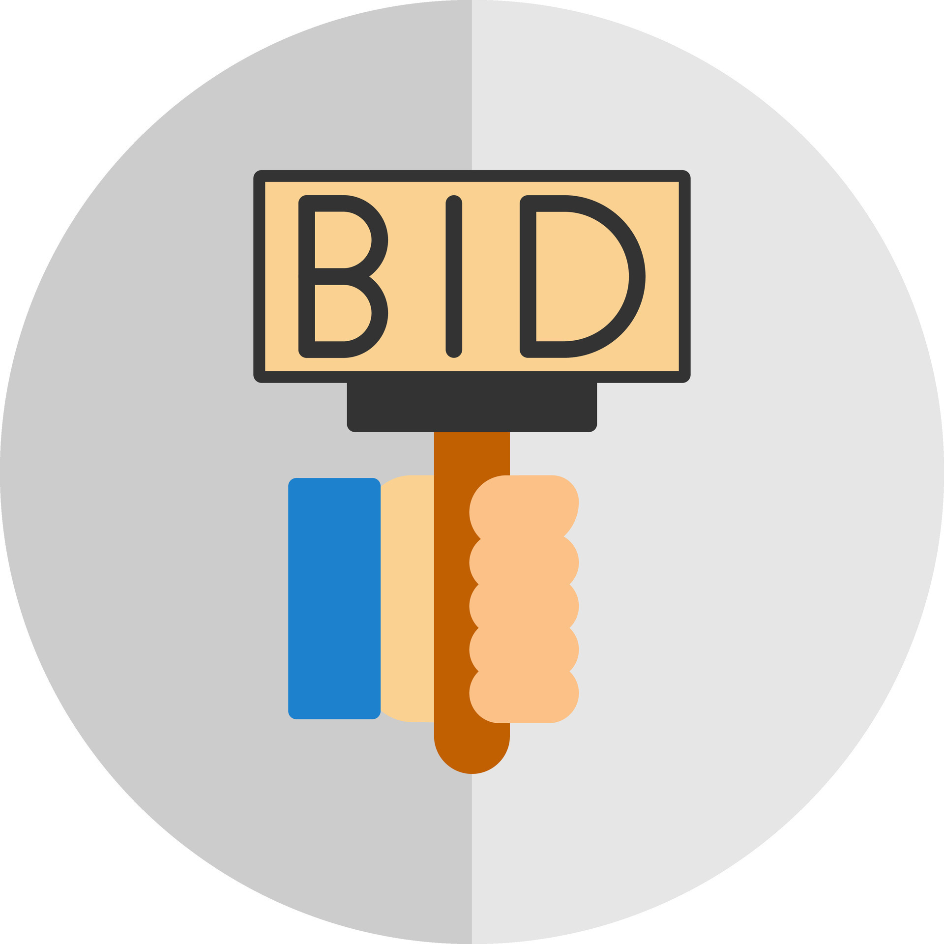 Bid Vector Icon Design 25650080 Vector Art at Vecteezy