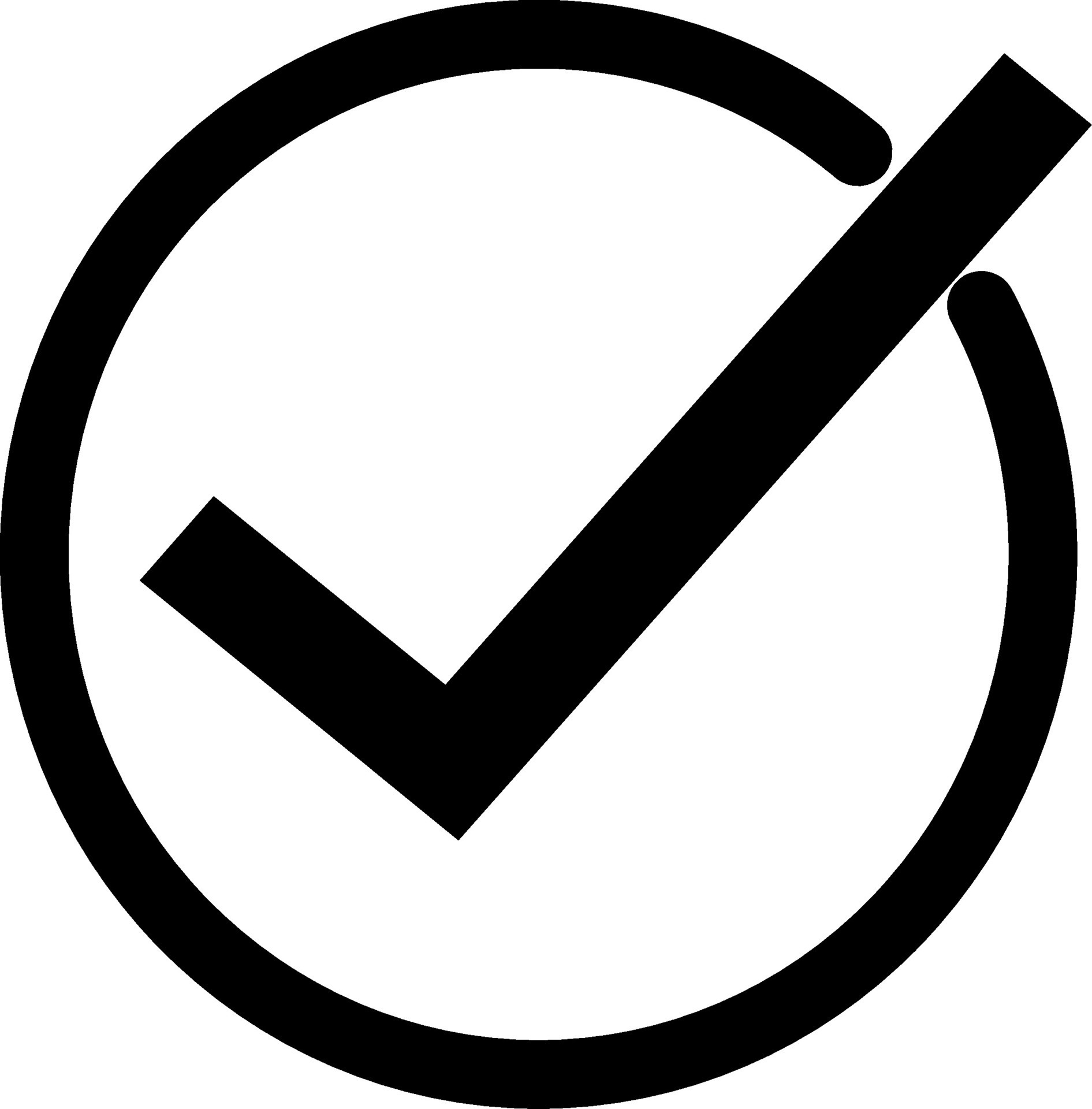 Black Check Mark Box