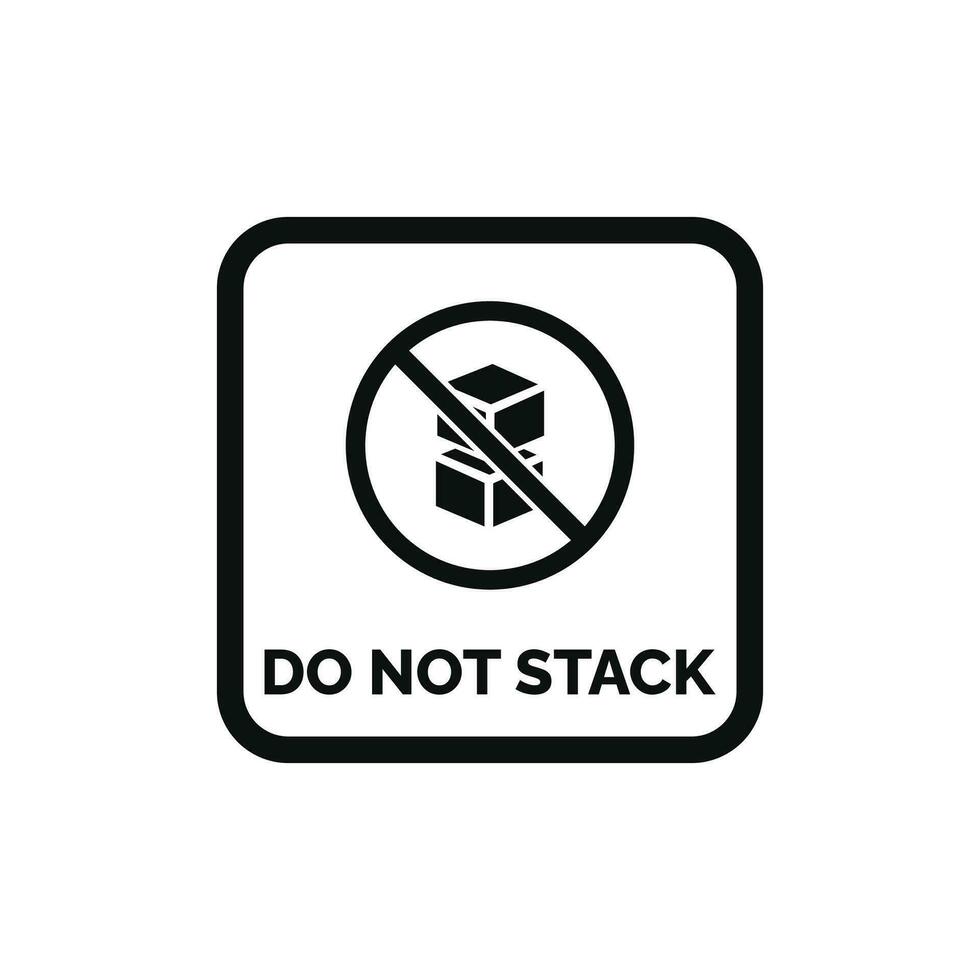 Do not stack packaging mark icon symbol vector 25660890 Vector Art at Vecteezy