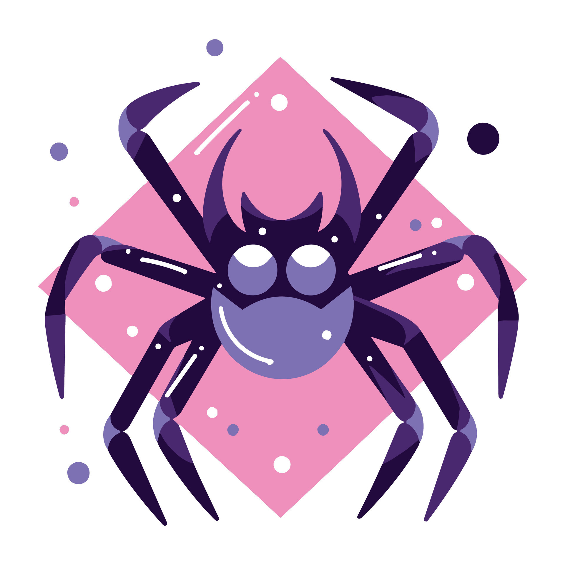 Hand Drawn cute spider in flat style 25663056 Vector Art at Vecteezy