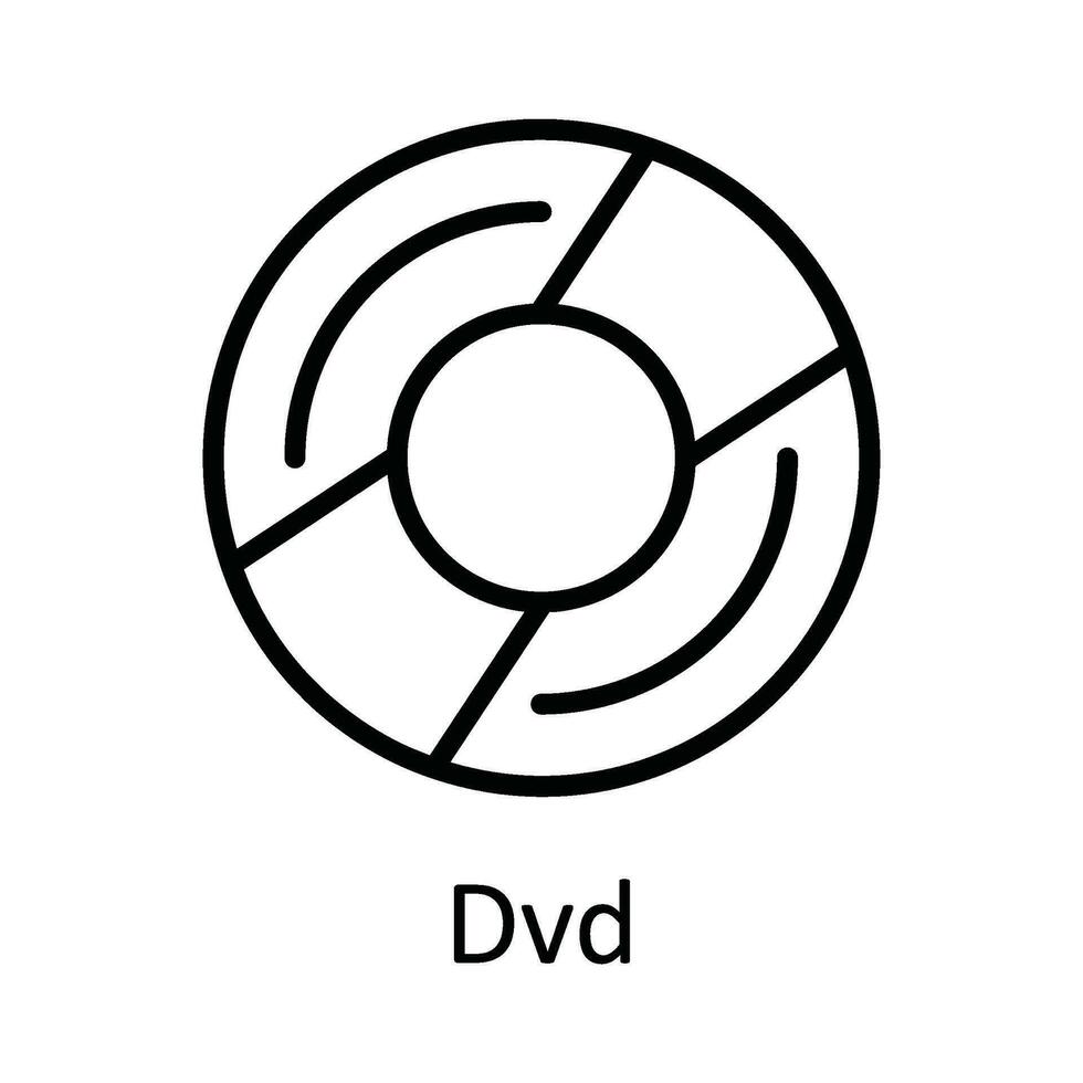 Dvd Vector outline Icon Design illustration. Online streaming Symbol on ... Dvd Vector outline Icon Design illustration. Online streaming Symbol on ...