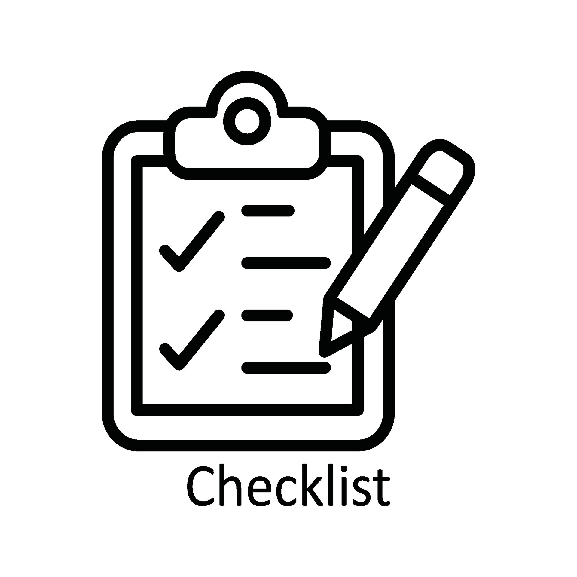 Checklist Vector Outline Icon Design Illustration User Interface Symbol On White Background Eps
