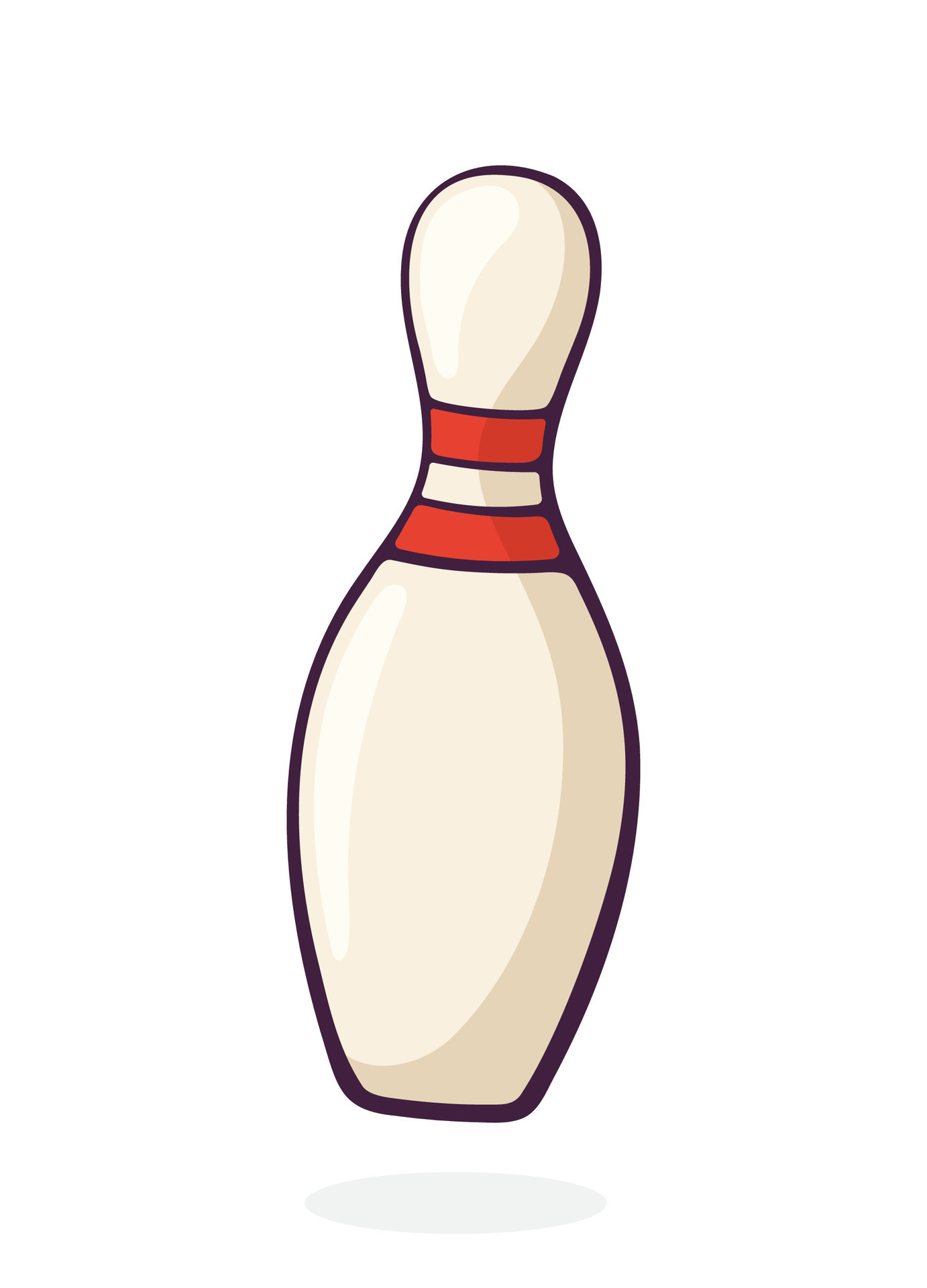 Cartoon illustration of one bowling pin 25668243 Vector Art at Vecteezy Cartoon illustration of one bowling pin 25668243 Vector Art at Vecteezy