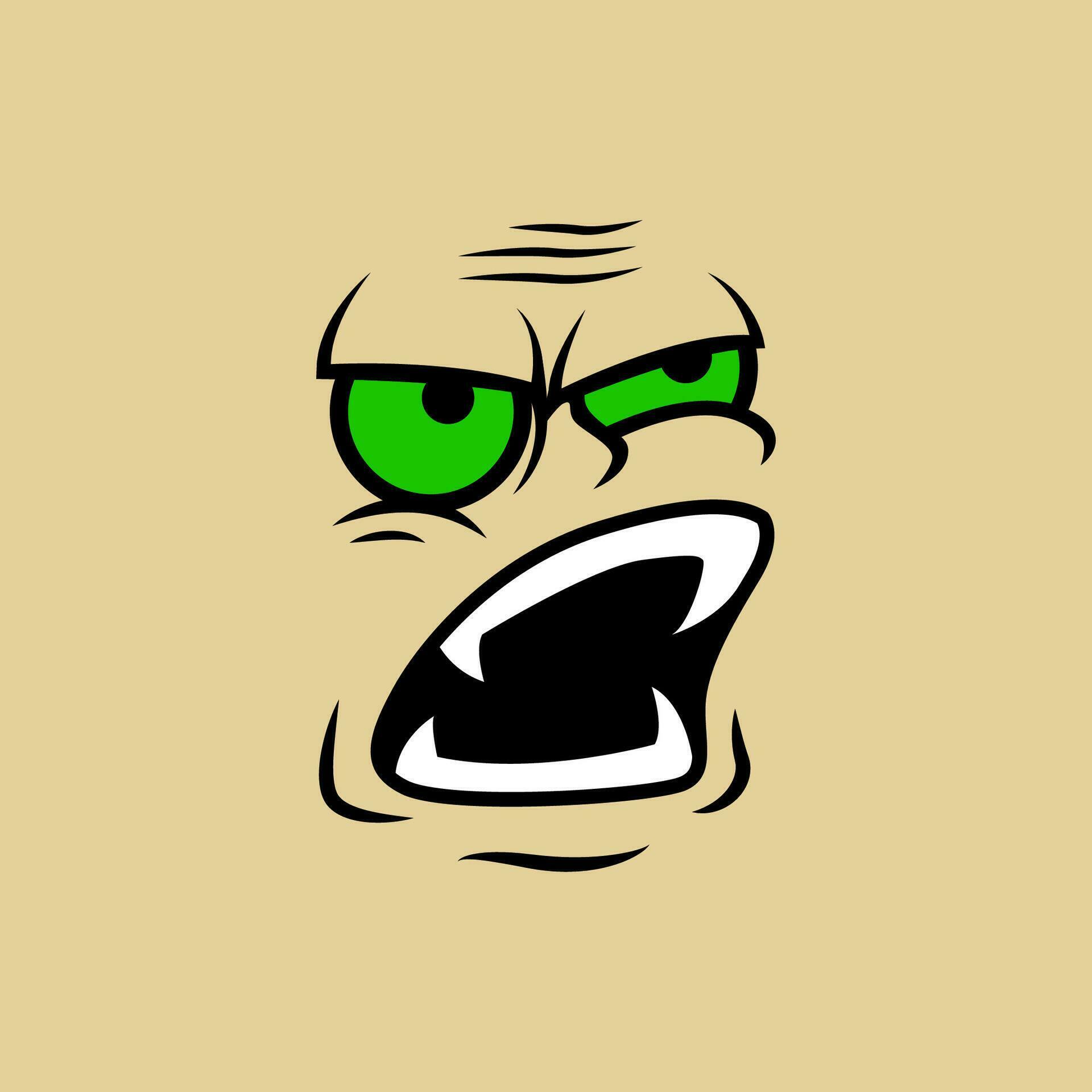 Cartoon Monster Faces Vector Art Illustration For Monster Face