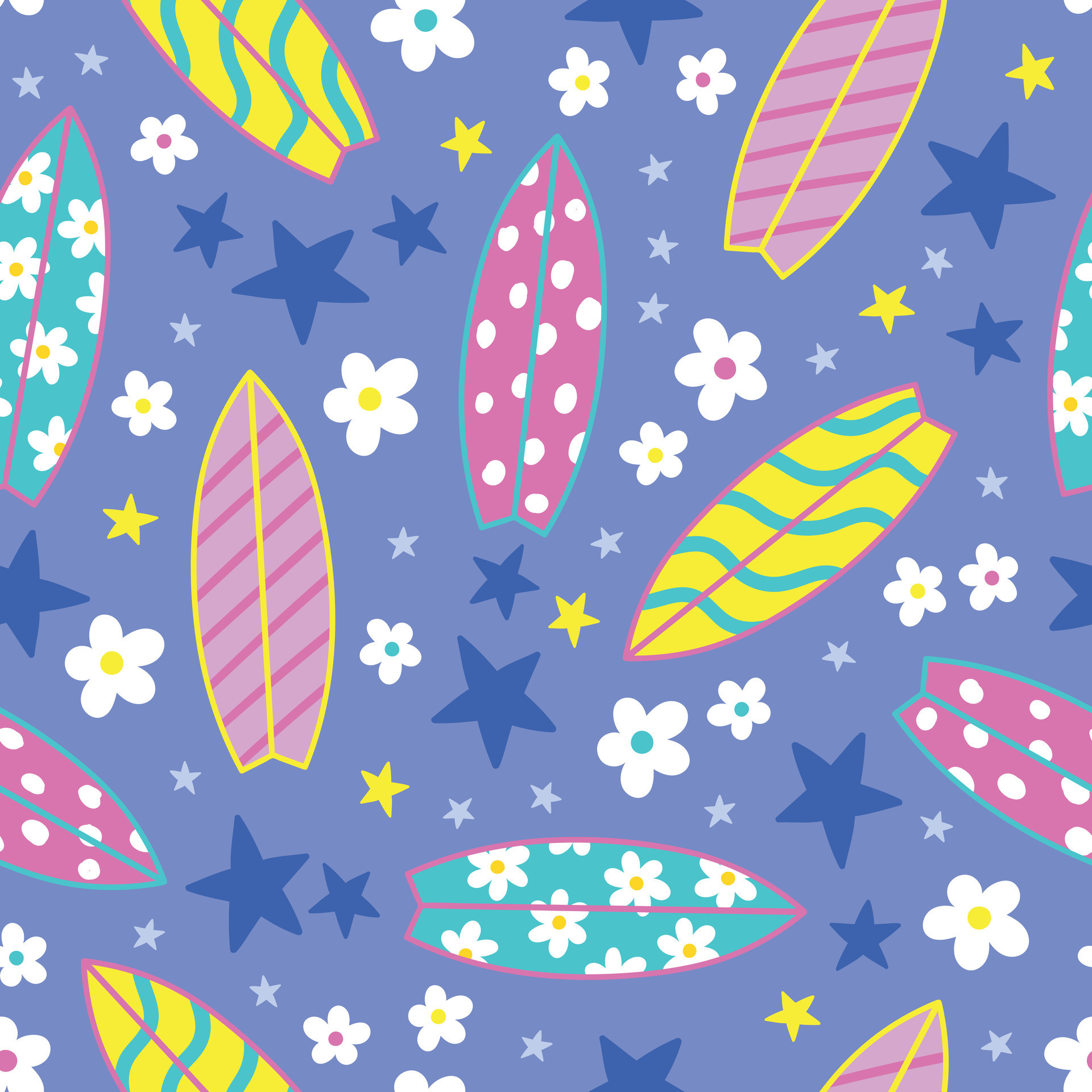 Surf Seamless Pattern Summer Seamless Pattern Summer Background