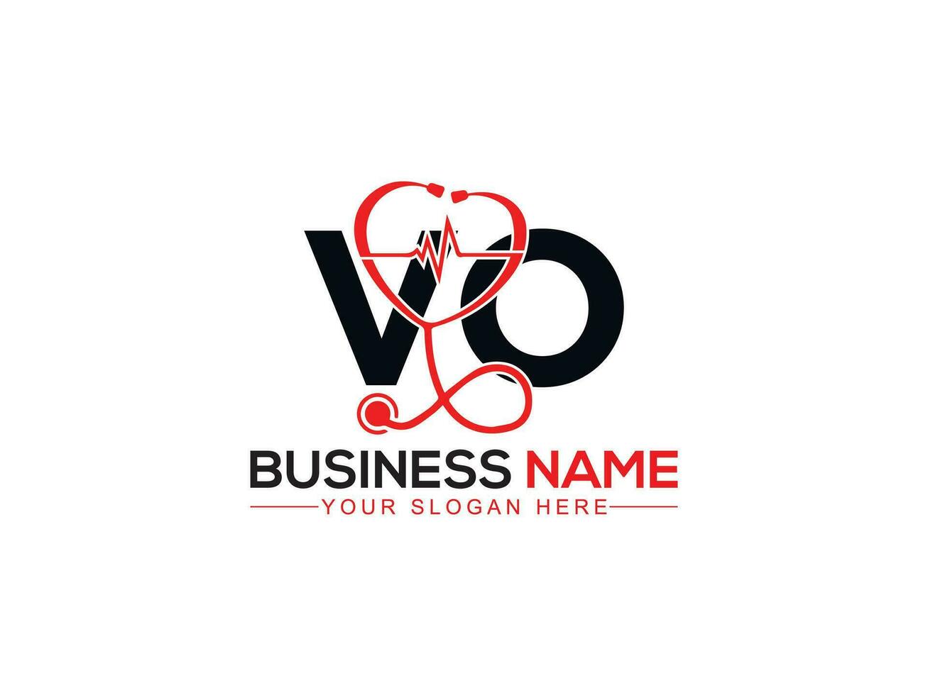 Monogram Heartbeat Vo Doctors Logo, Initial Vo ov Logo Letter For ... Monogram Heartbeat Vo Doctors Logo, Initial Vo ov Logo Letter For ...