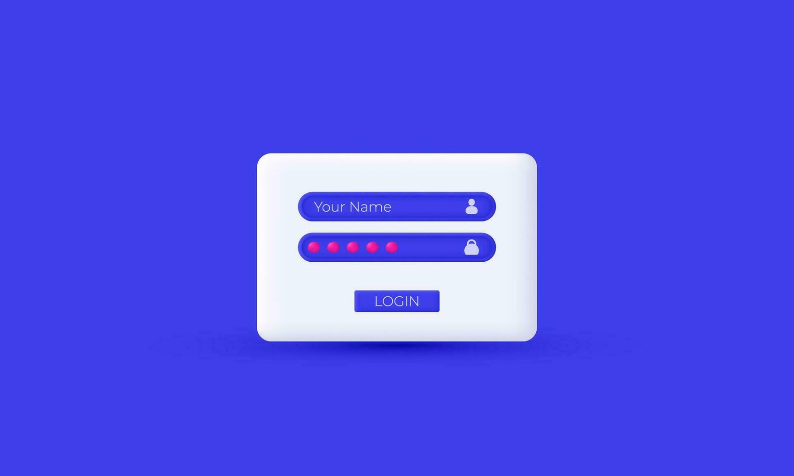 3d realistic search bar web form window field trendy modern style ...