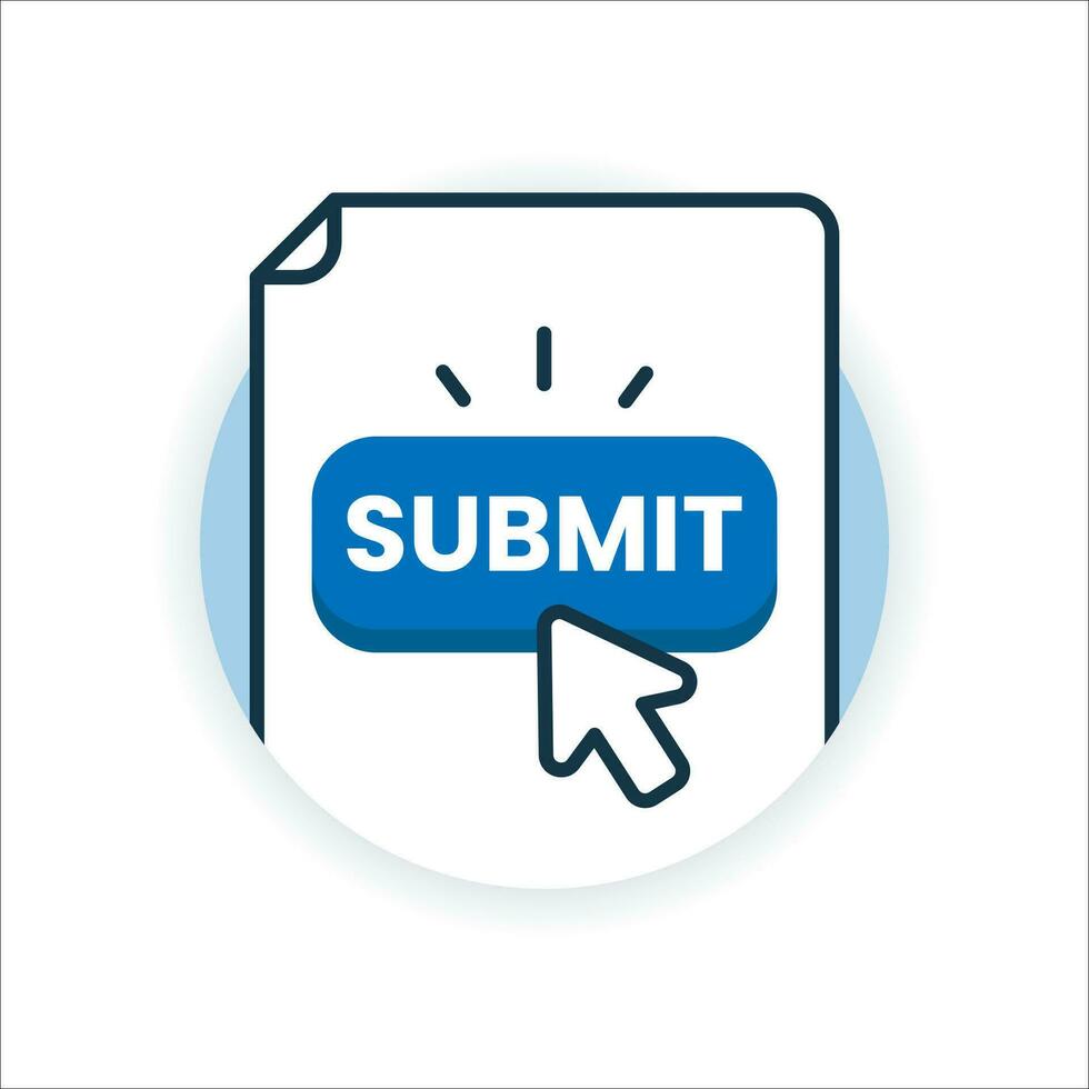 upload document file, submit button concept illustration flat design ... upload document file, submit button concept illustration flat design ...