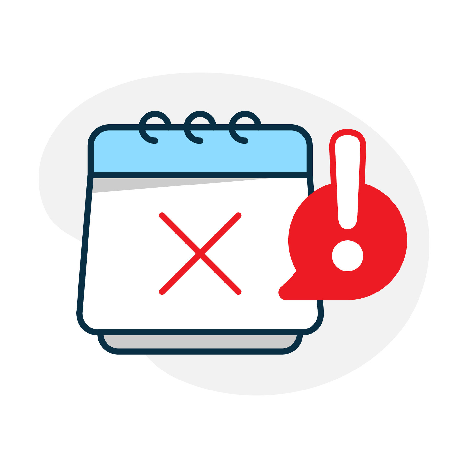 fuera de fecha, venció, sesión tiene terminó concepto ilustración plano ...