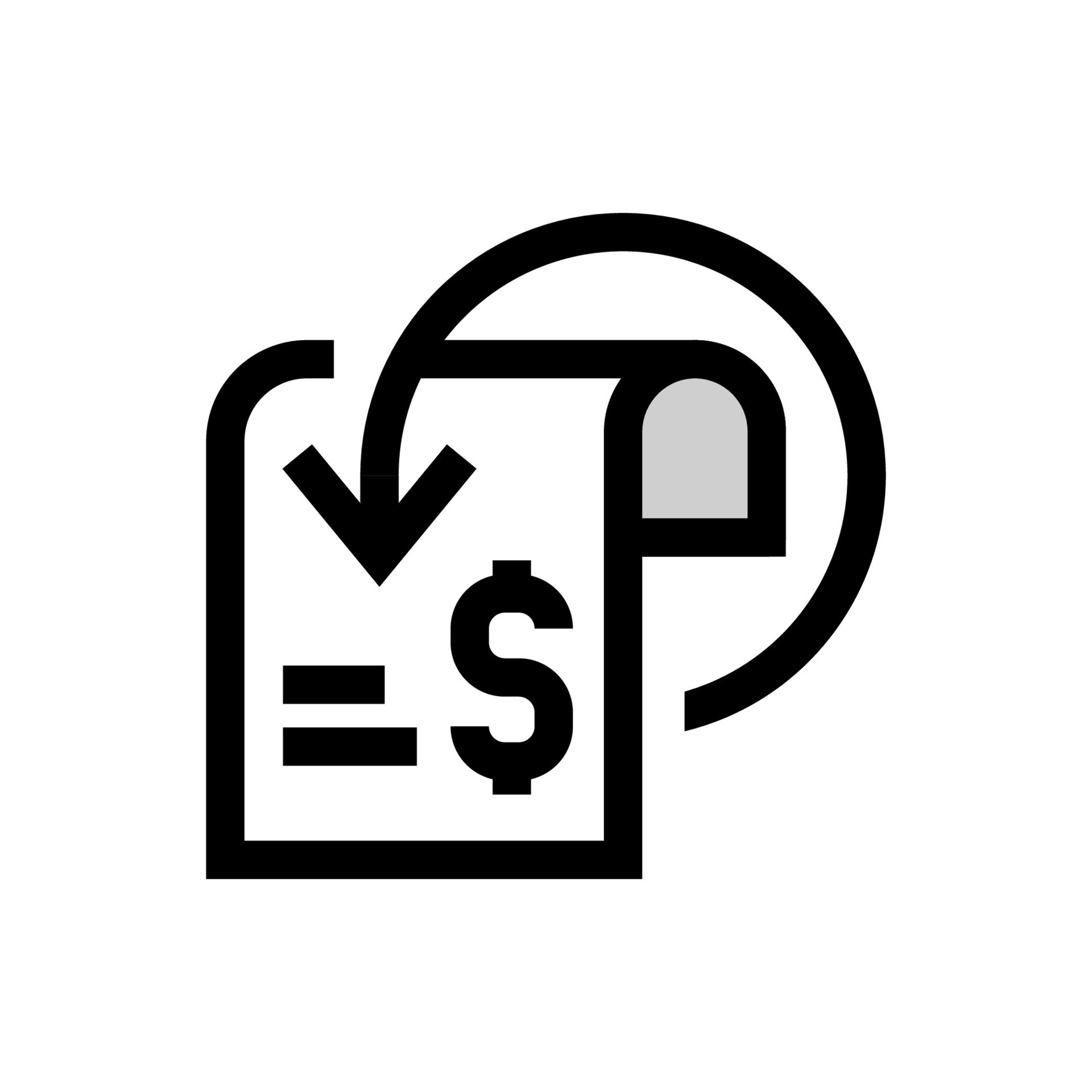 Payment Transaction History Concept Illustration Line Icon Design