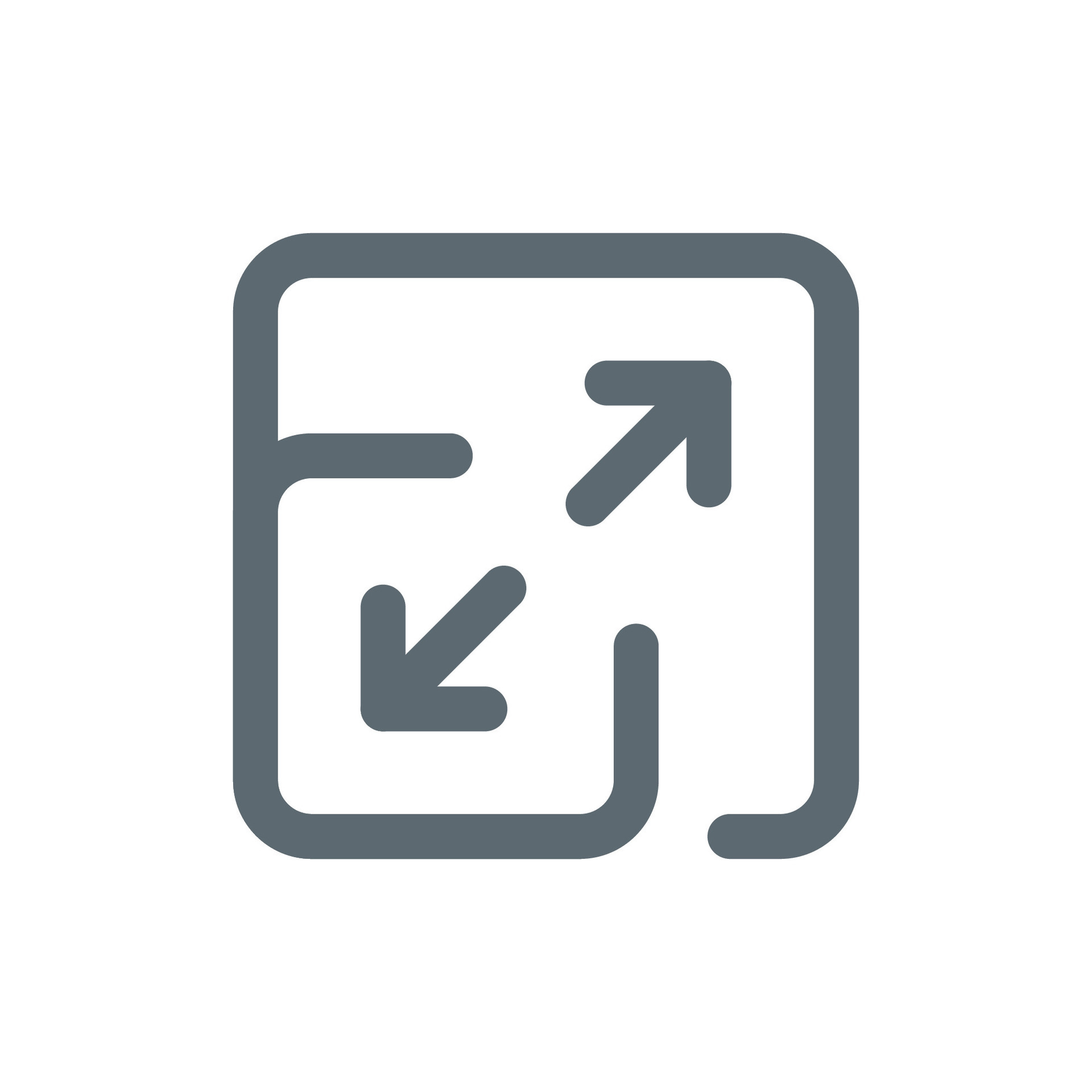 Screen Scale Up Or Down Resize Tool Button Concept Illustration Line Icon Design Editable