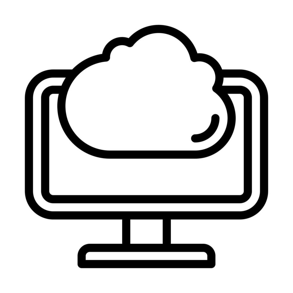 computer line icon 25674986 Vector Art at Vecteezy