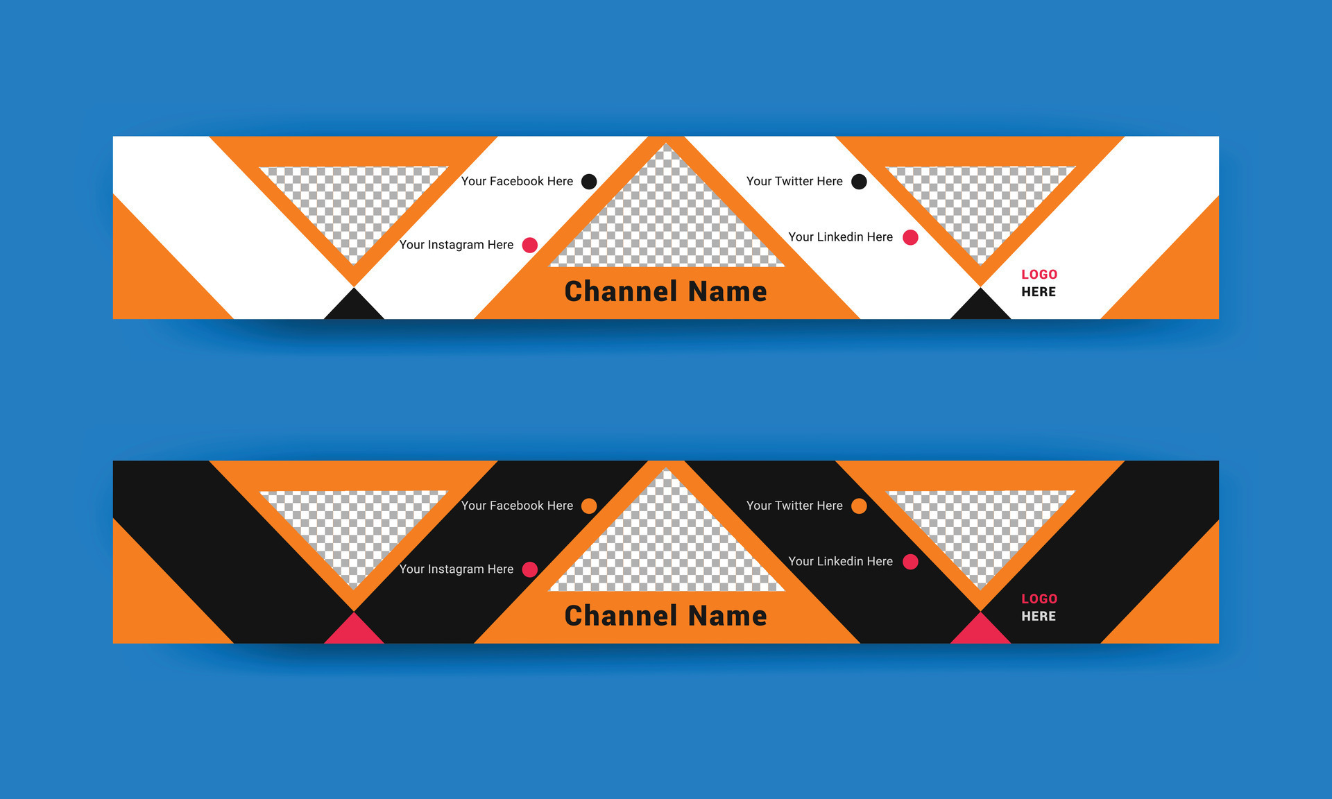 Youtube Banner Template, Youtube Cover Template, Creative Youtube
