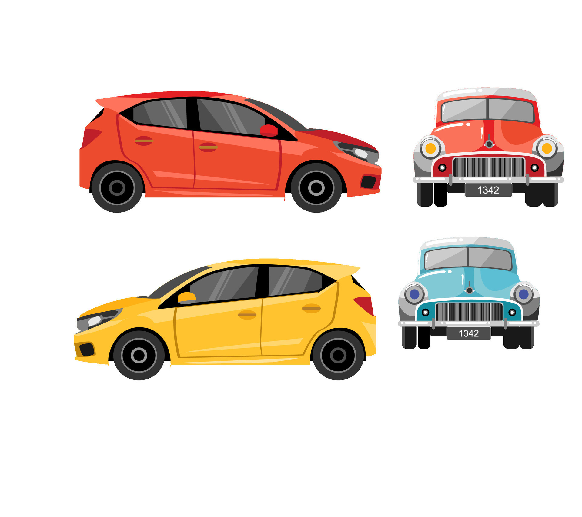set vector cars 25678150 Vector Art at Vecteezy