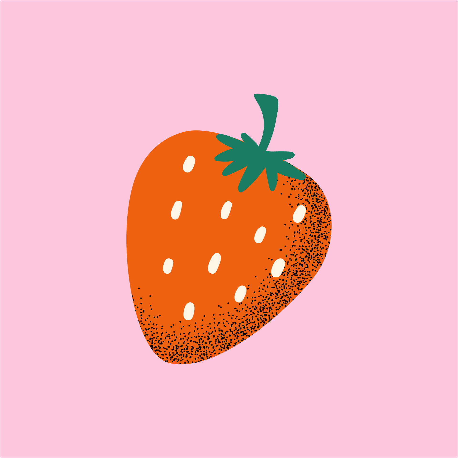Hand Drawn Textured Strawberry Illustration 25681700 Vector Art At Vecteezy
