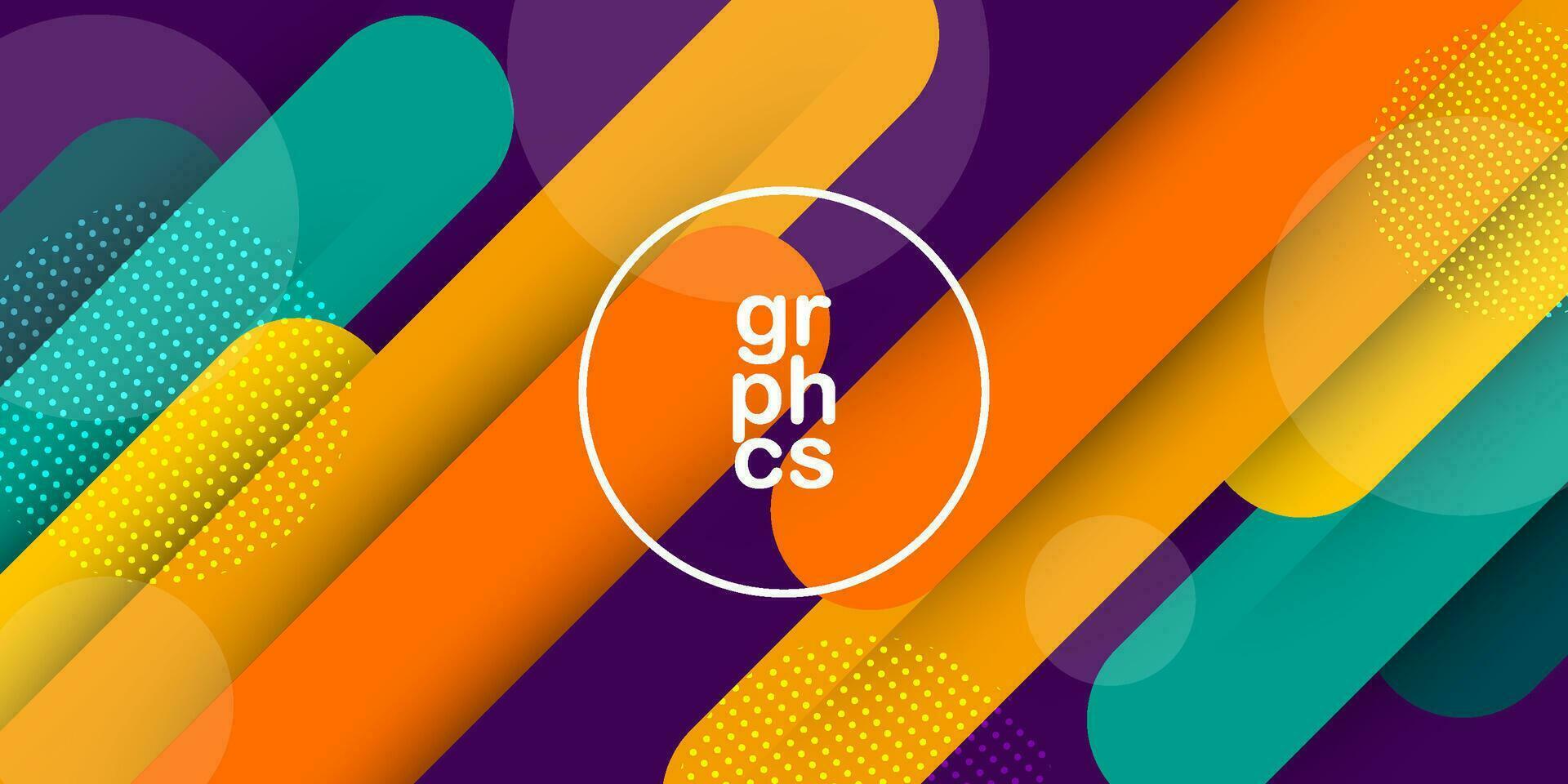 resumen vistoso geométrico antecedentes. brillante color combinación ...