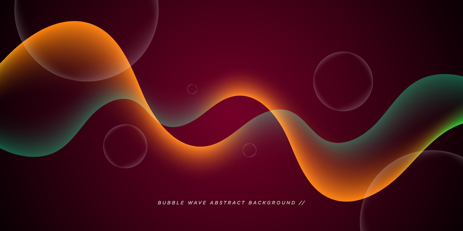 Colorful Dark Red Wave Liquid Fluid Mesh Abstract Background With Bubble Element Pattern