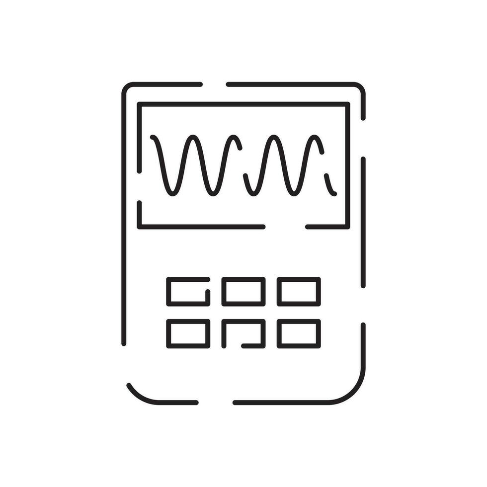 Academic disciplines physics science line icon, vector illustration ...