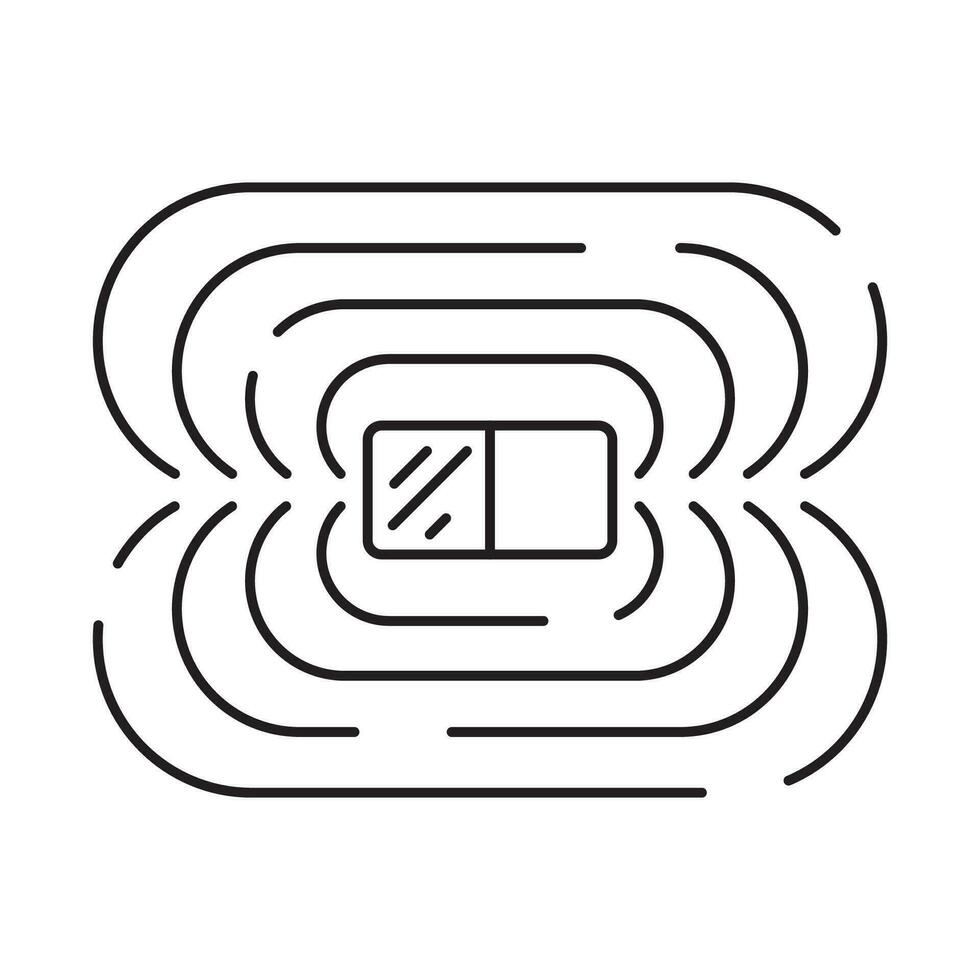 Academic disciplines physics science line icon, vector illustration ...