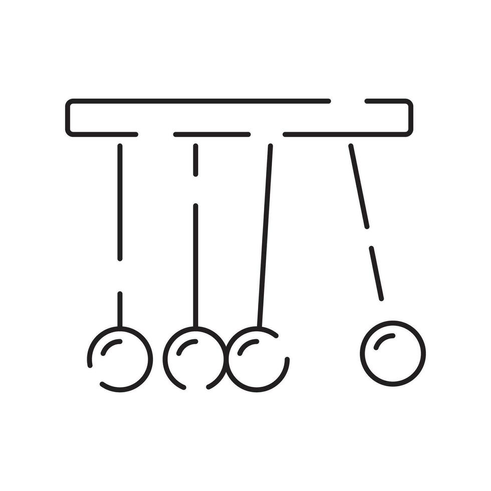 Academic education disciplines physics science line icon, vector ...