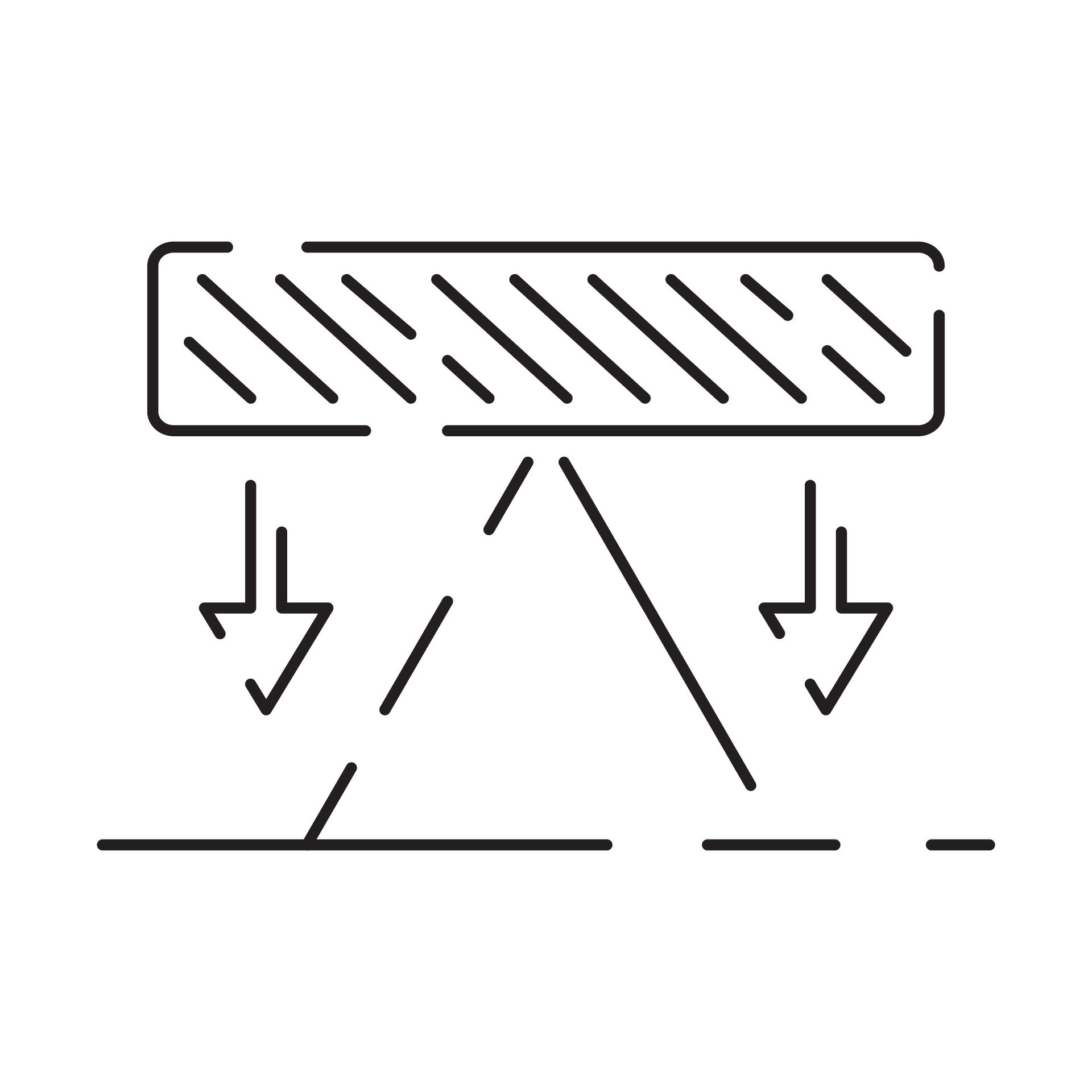 Academic education disciplines physics science line icon, vector ...