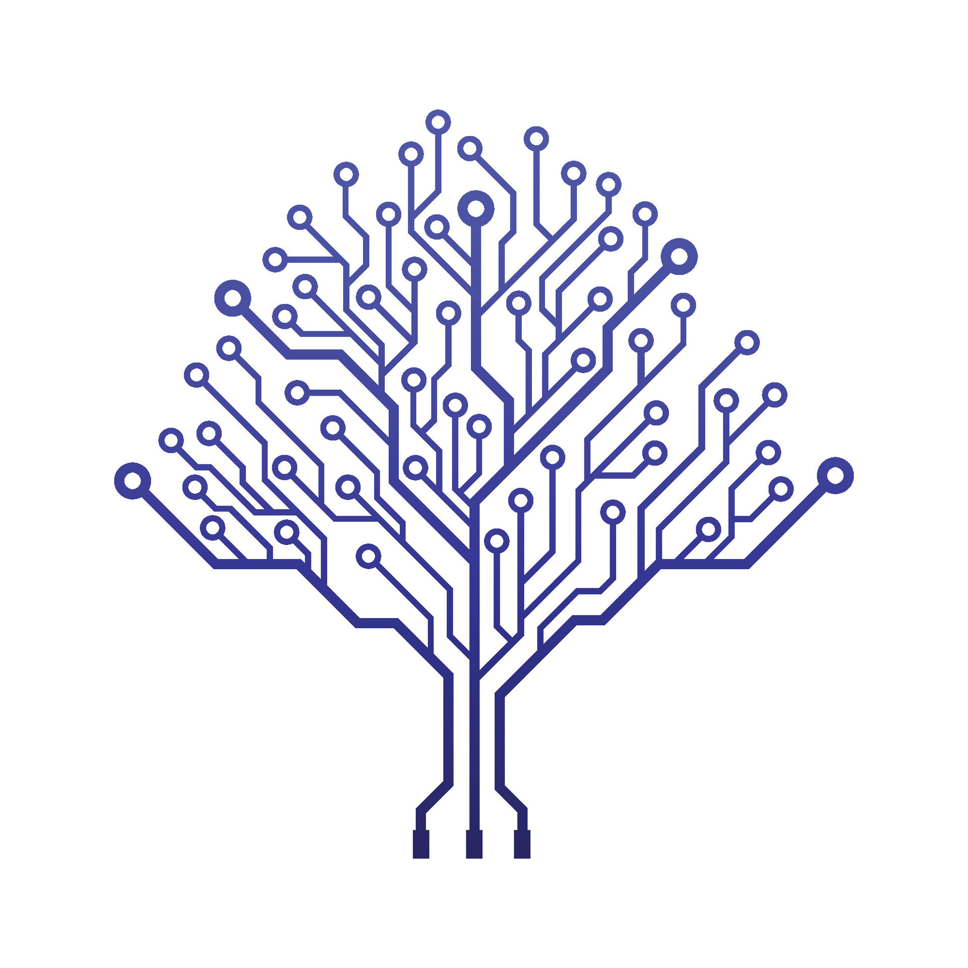 Circuit Board Tree Vector Icon. 25685577 Vector Art at Vecteezy