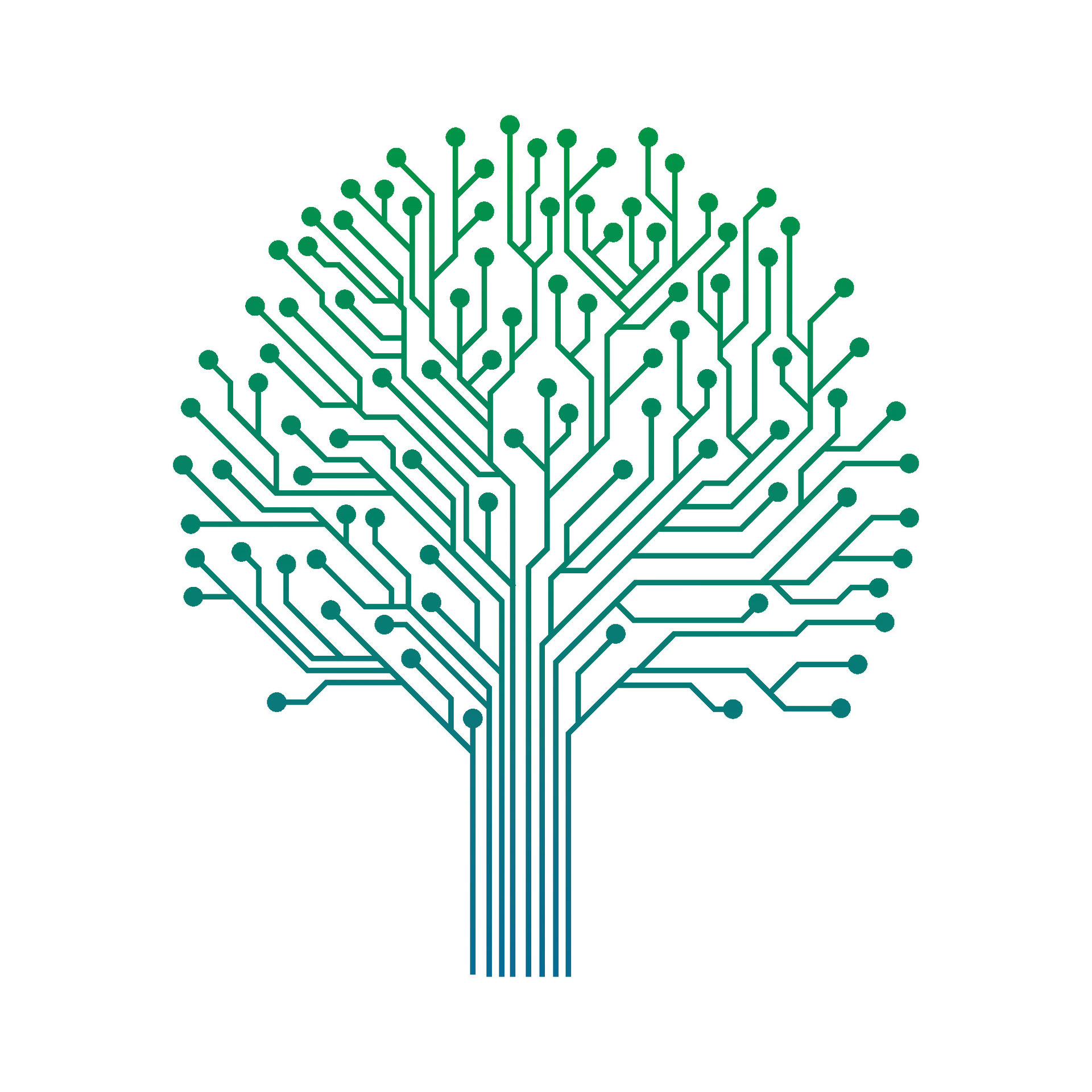 Circuit Board Tree Vector Icon. 25685584 Vector Art at Vecteezy