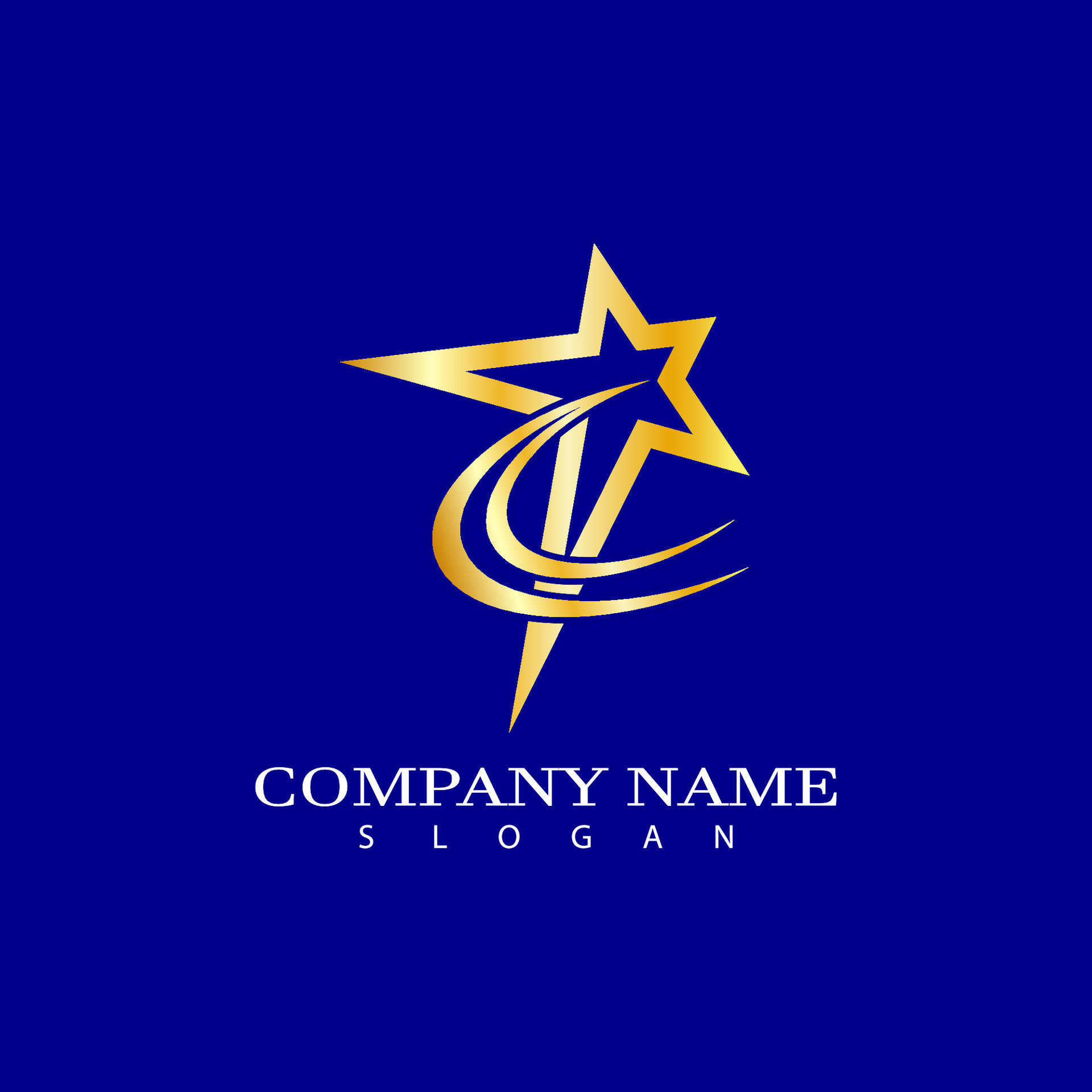 Gold Star logo design template, Elegant Star logo design 25685717 ...