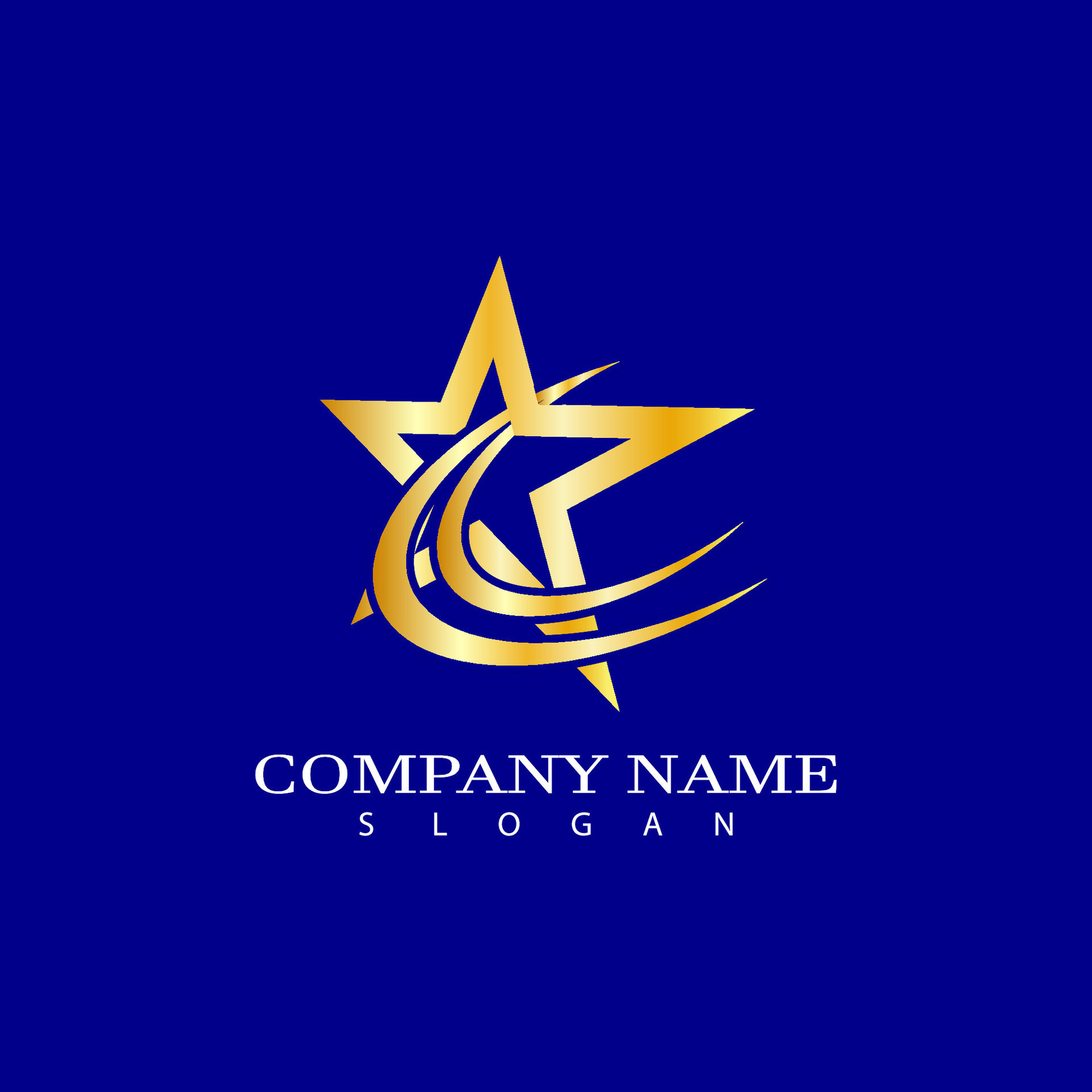 Gold Star logo design template, Elegant Star logo design 25685727 ...