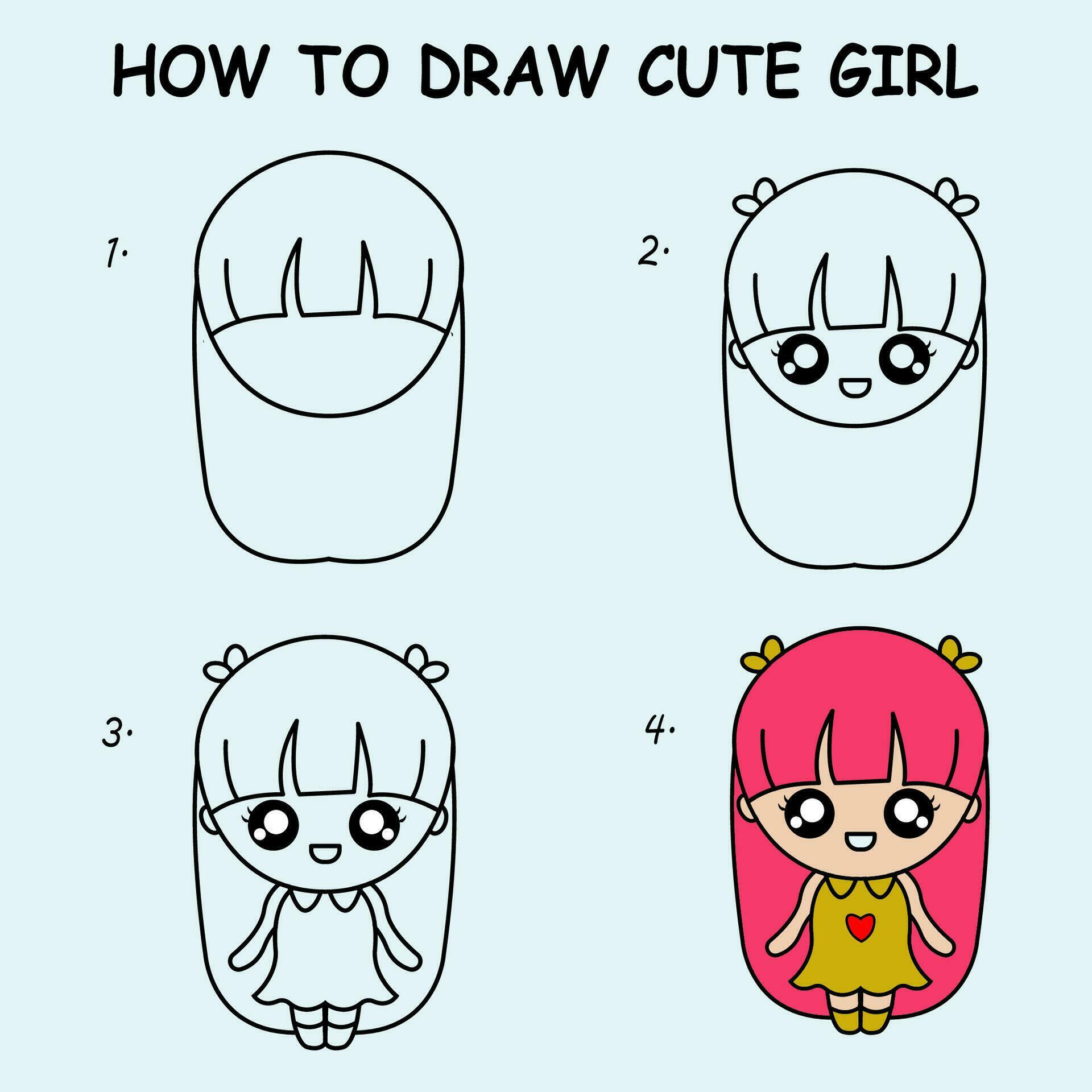 Step By Step To Draw A Cute Girl Drawing Tutorial A Cute Girl Drawing step-by-step-to-draw-a-cute-girl-drawing-tutorial-a-cute-girl-drawing