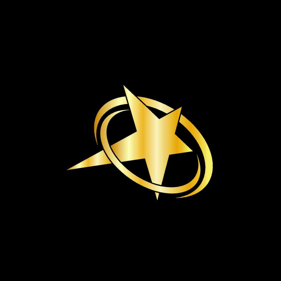 Gold Star icon Template vector illustration design 25685800 Vector Art ...