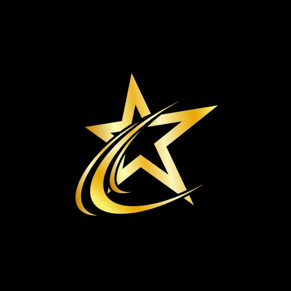 Gold Star icon Template vector illustration design 25685813 Vector Art ...