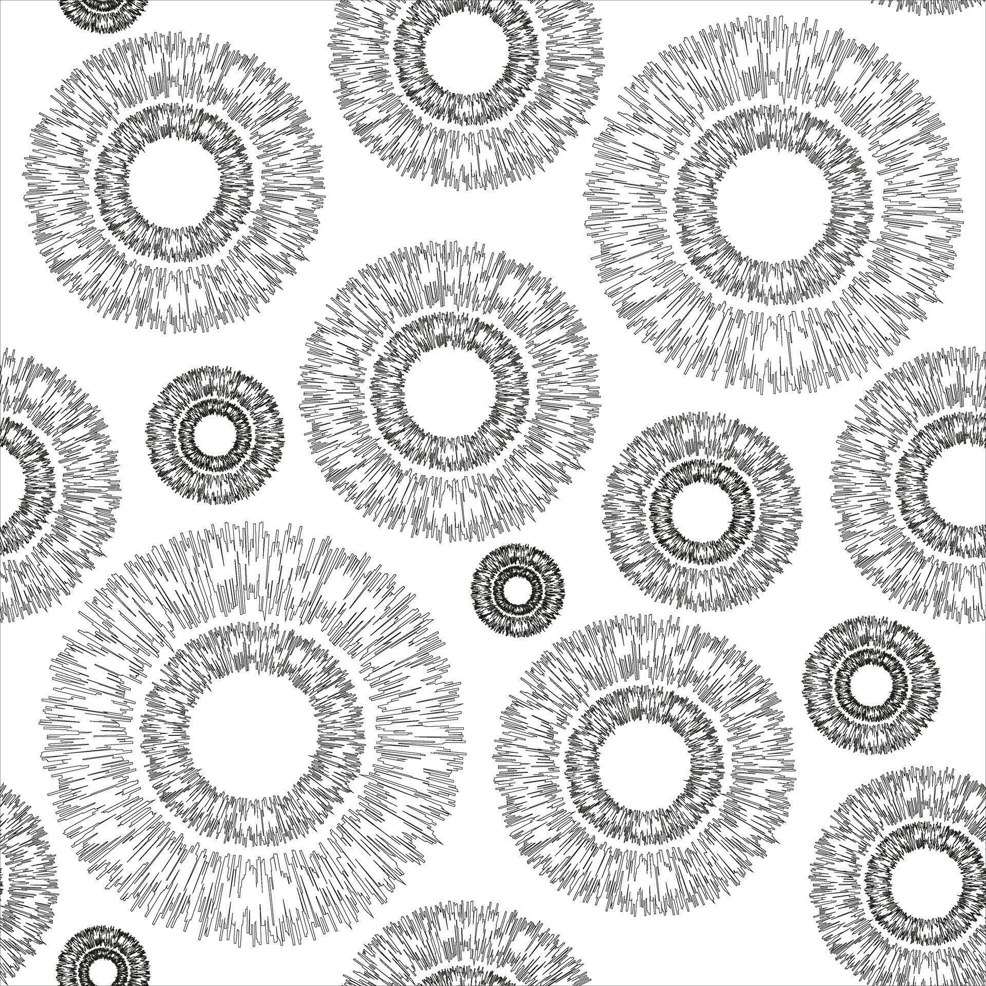 Circular vector, circle concentric pattern design. Round graphic ...