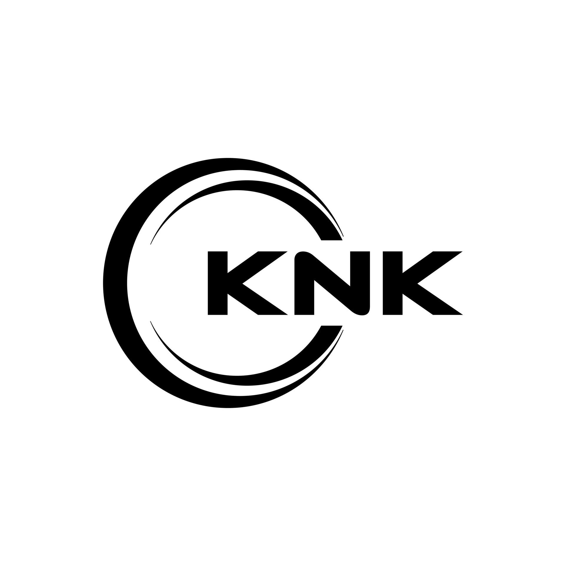 knk letra logo diseño en ilustración. vector logo, caligrafía diseños para logo, póster ...