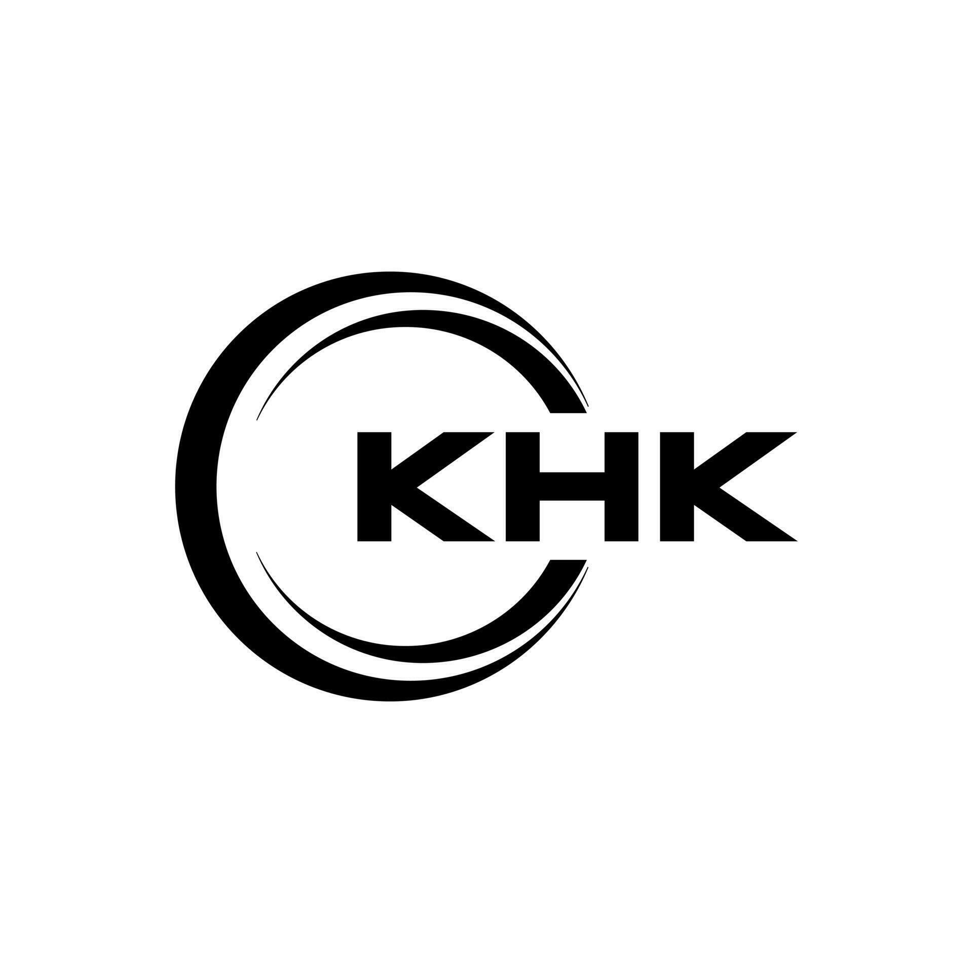 KHK letter logo design in illustration. Vector logo, calligraphy designs for logo, Poster ...
