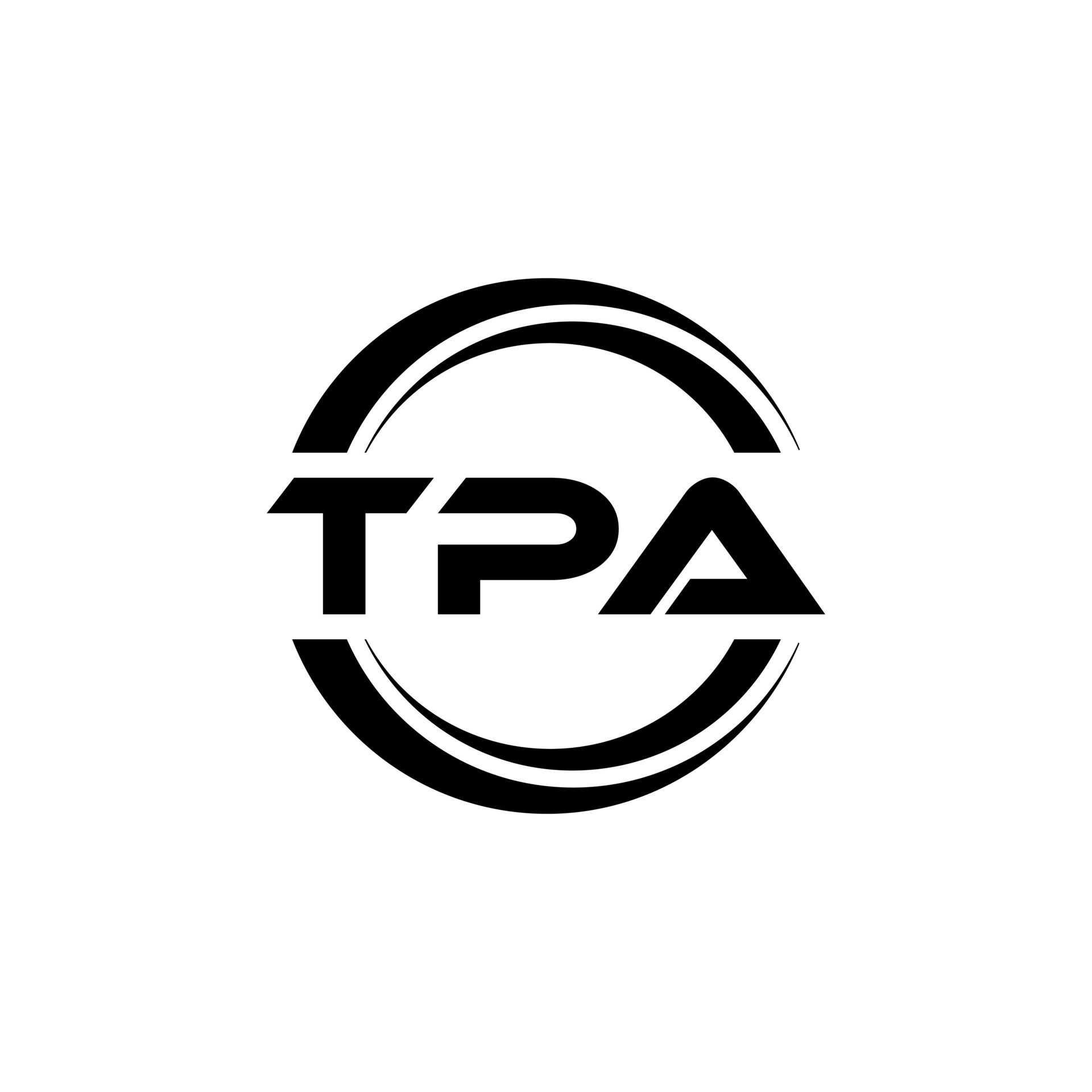 TPA letter logo design in illustration. Vector logo, calligraphy designs for logo, Poster ...