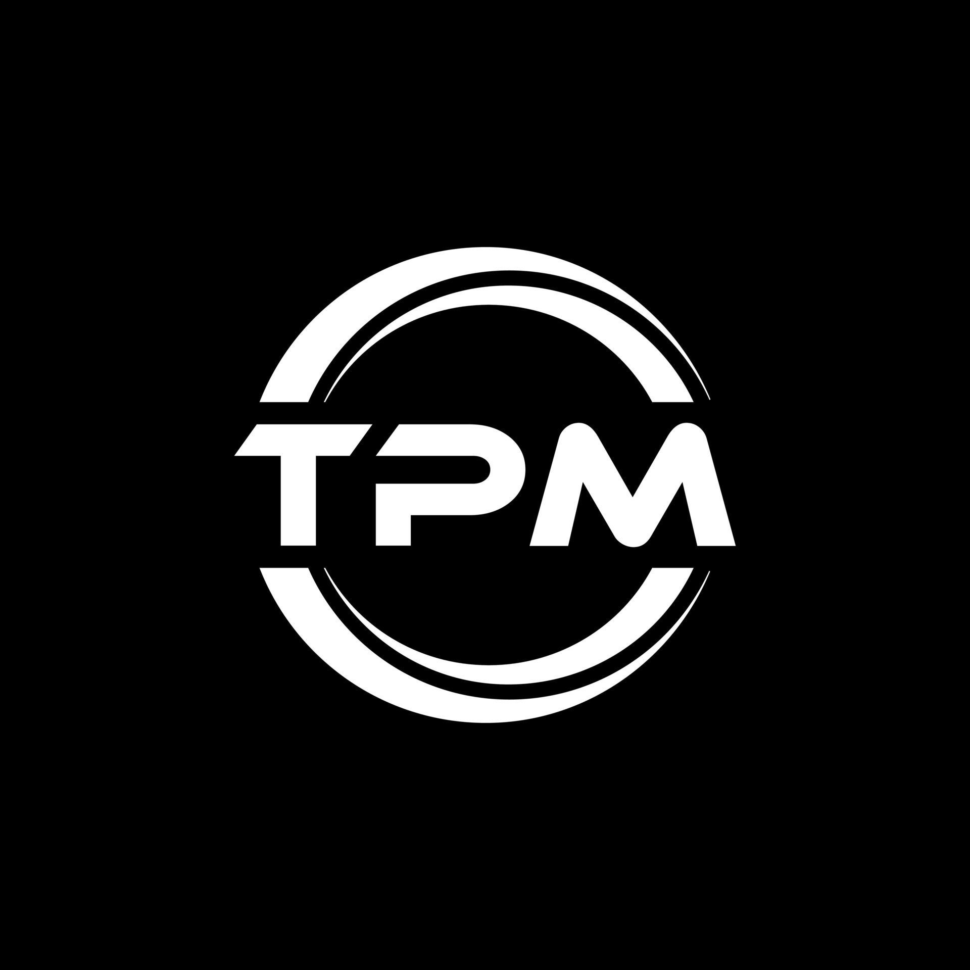 tpm letra logo diseño en ilustración. vector logo, caligrafía diseños para logo, póster ...