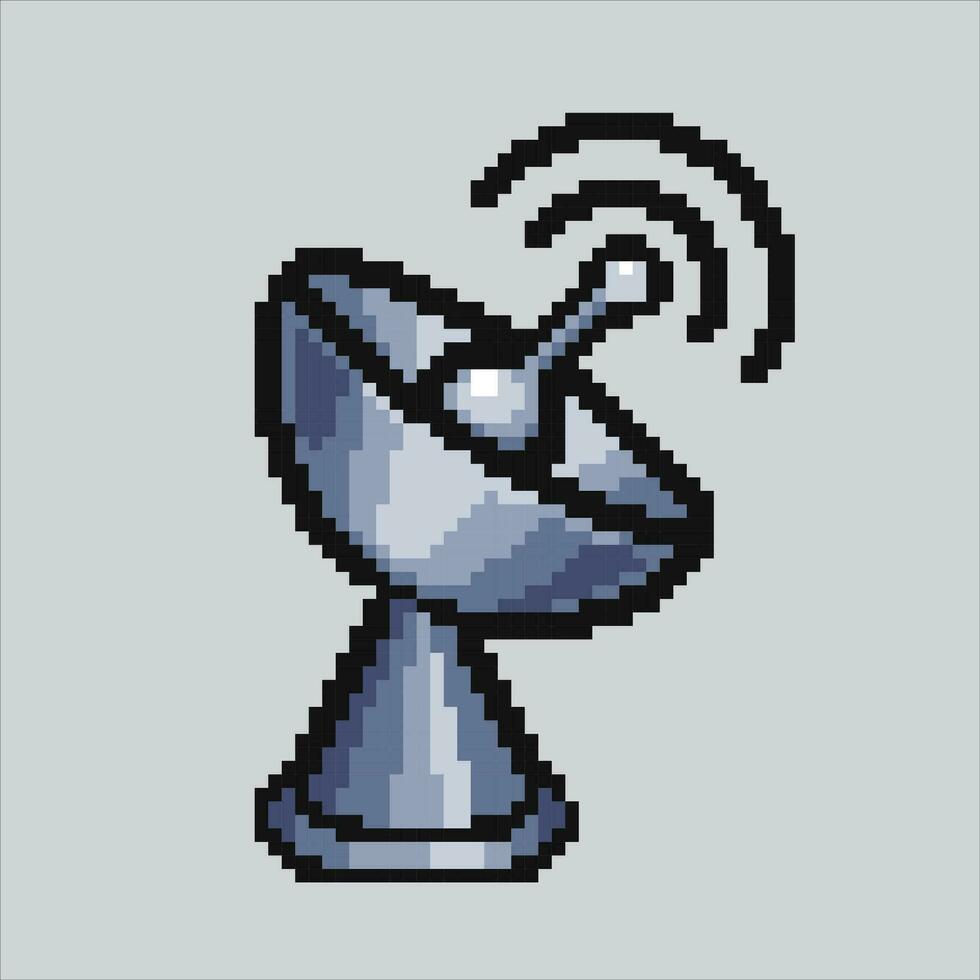 Pixel Art Illustration Antenna Pixelated Antenna Antenna Satellite