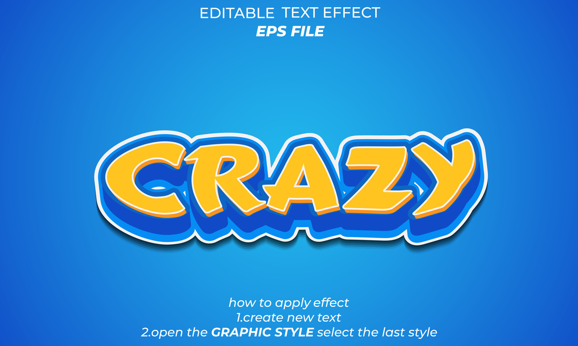 loco texto efecto, fuente editable, tipografía, 3d texto. vector modelo 25695106 Vector en Vecteezy