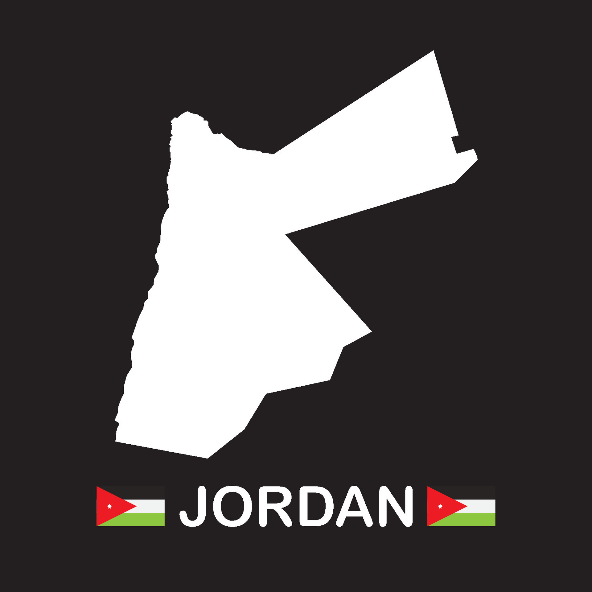 Jordan map icon 25708906 Vector Art at Vecteezy